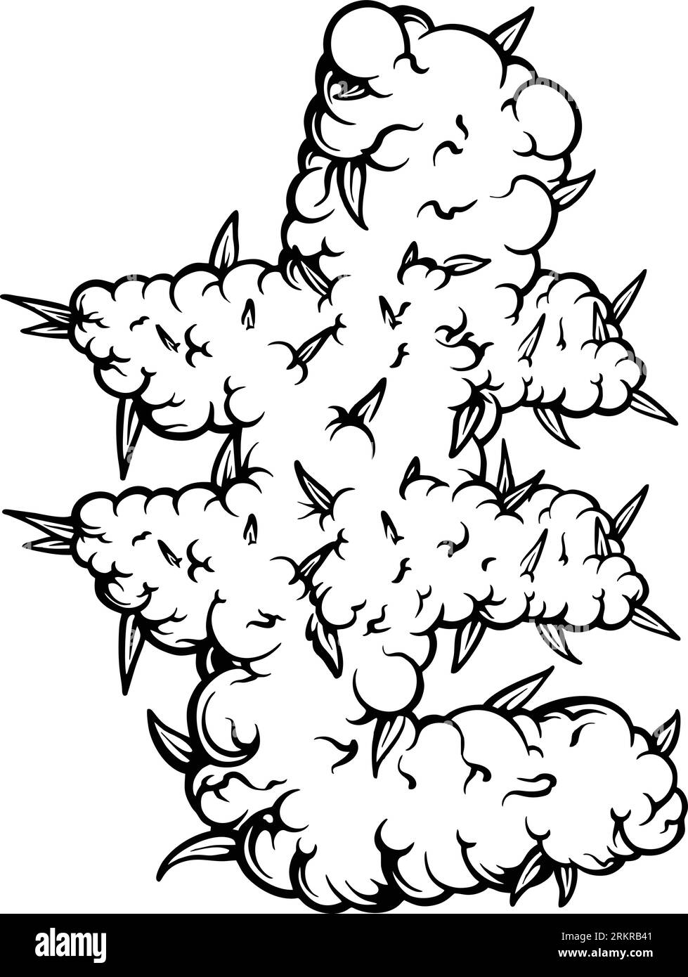 Cannabis leaf coin currency symbol illustration monochrome vector ...