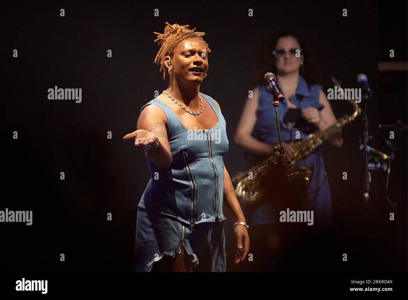 Rio Claro, Brazil. 25th Aug, 2023. The singer and composer Liniker ...