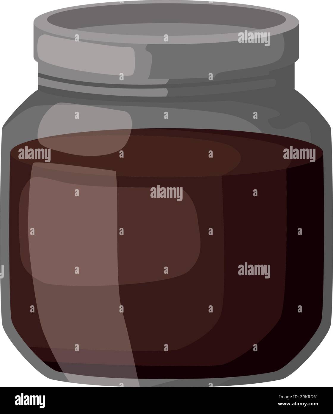 Chocolate spread jar isolated Stock Vector Images - Alamy