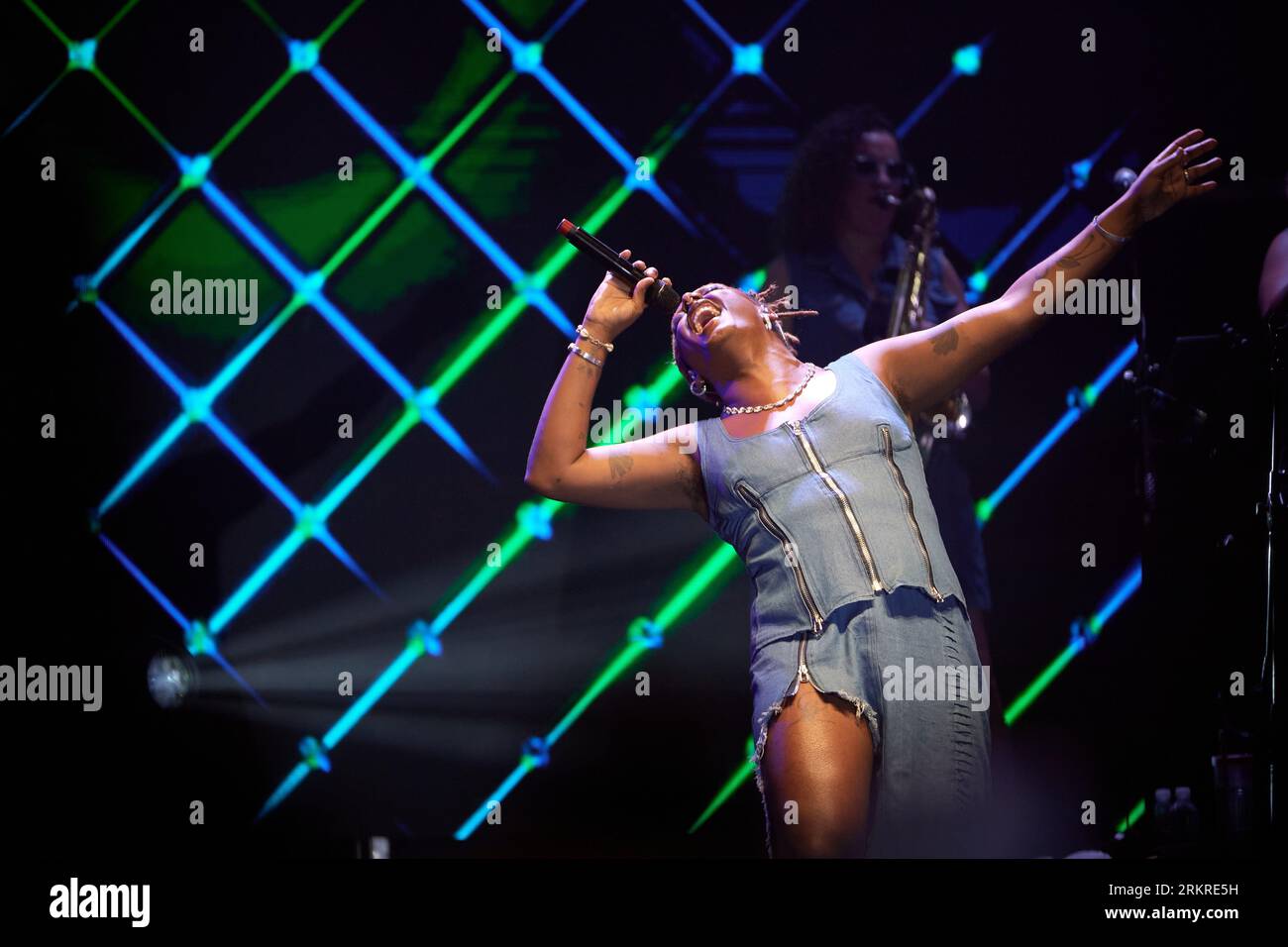 Rio Claro, Sao Paulo, Brazil. 25th Aug, 2023. The singer and composer ...