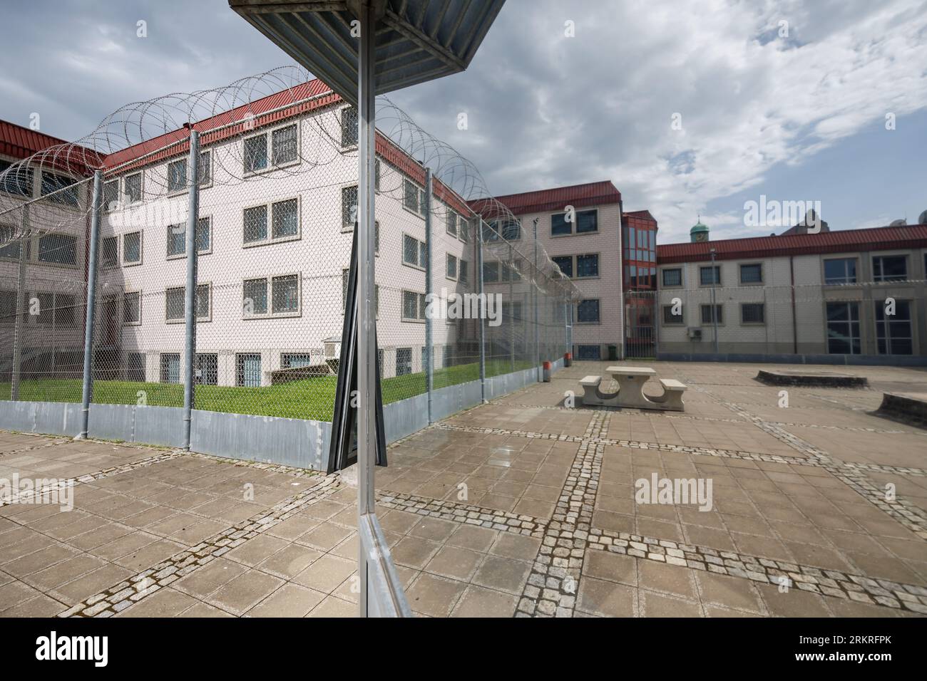 Nuremberg, Germany. 24th Aug, 2023. The courtyard of Nuremberg Prison ...