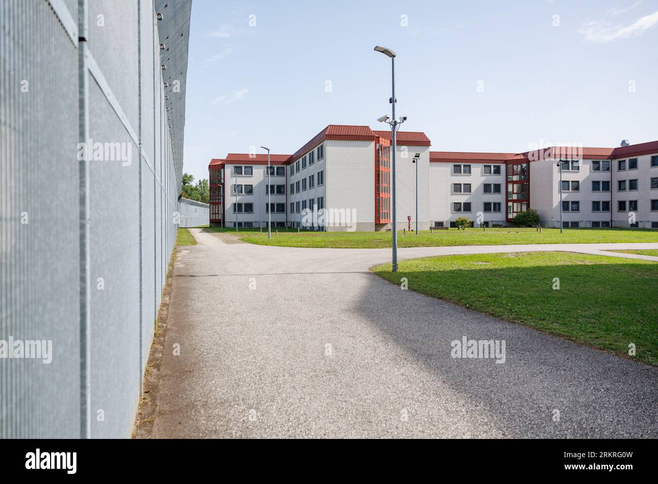 Nuremberg, Germany. 24th Aug, 2023. View of an inner courtyard at Nuremberg Prison. Credit ...