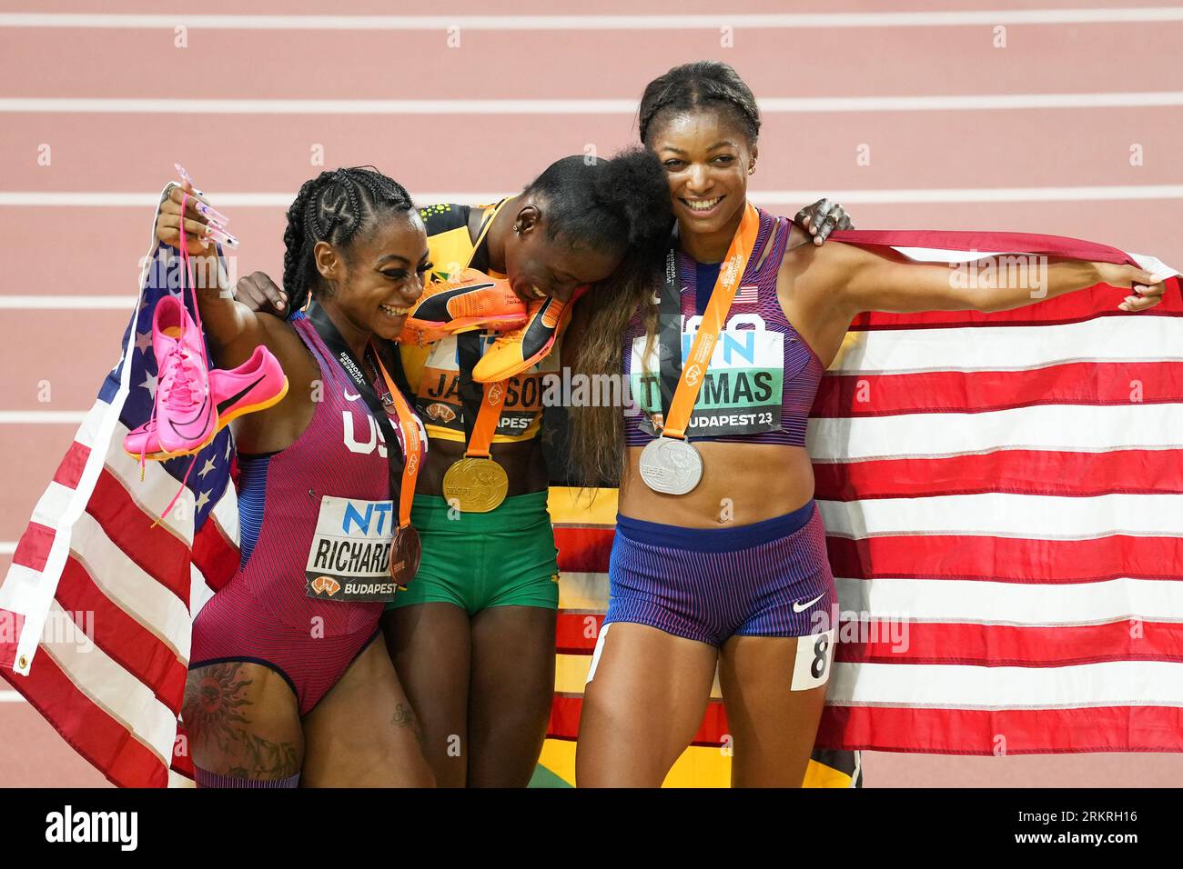 Shericka jackson 2023 gold hi-res stock photography and images - Alamy