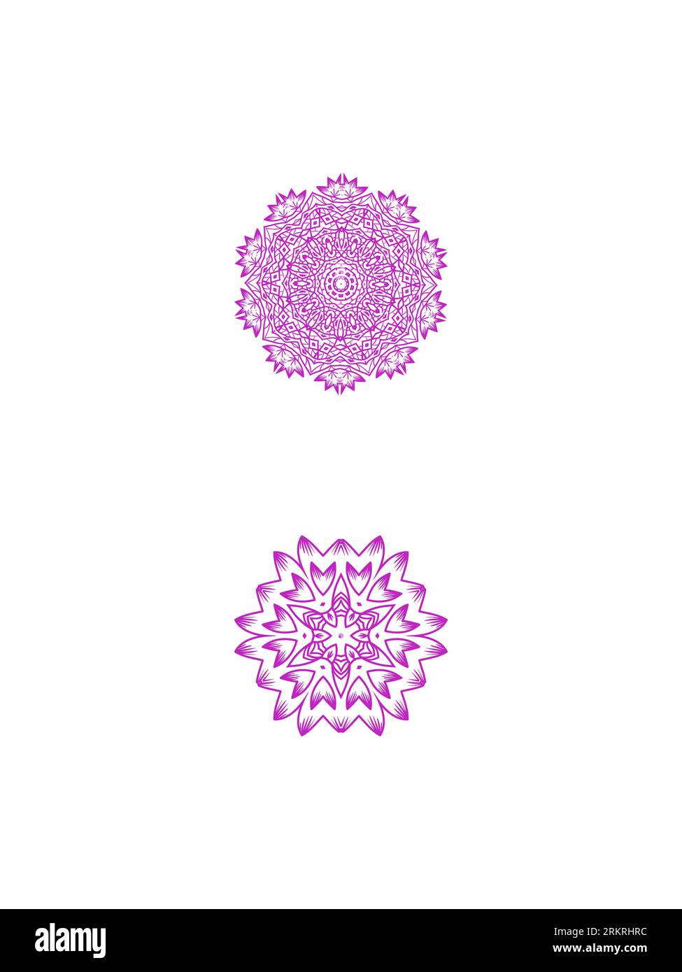 Seamless vector snowflakes pattern Cut Out Stock Images & Pictures - Alamy