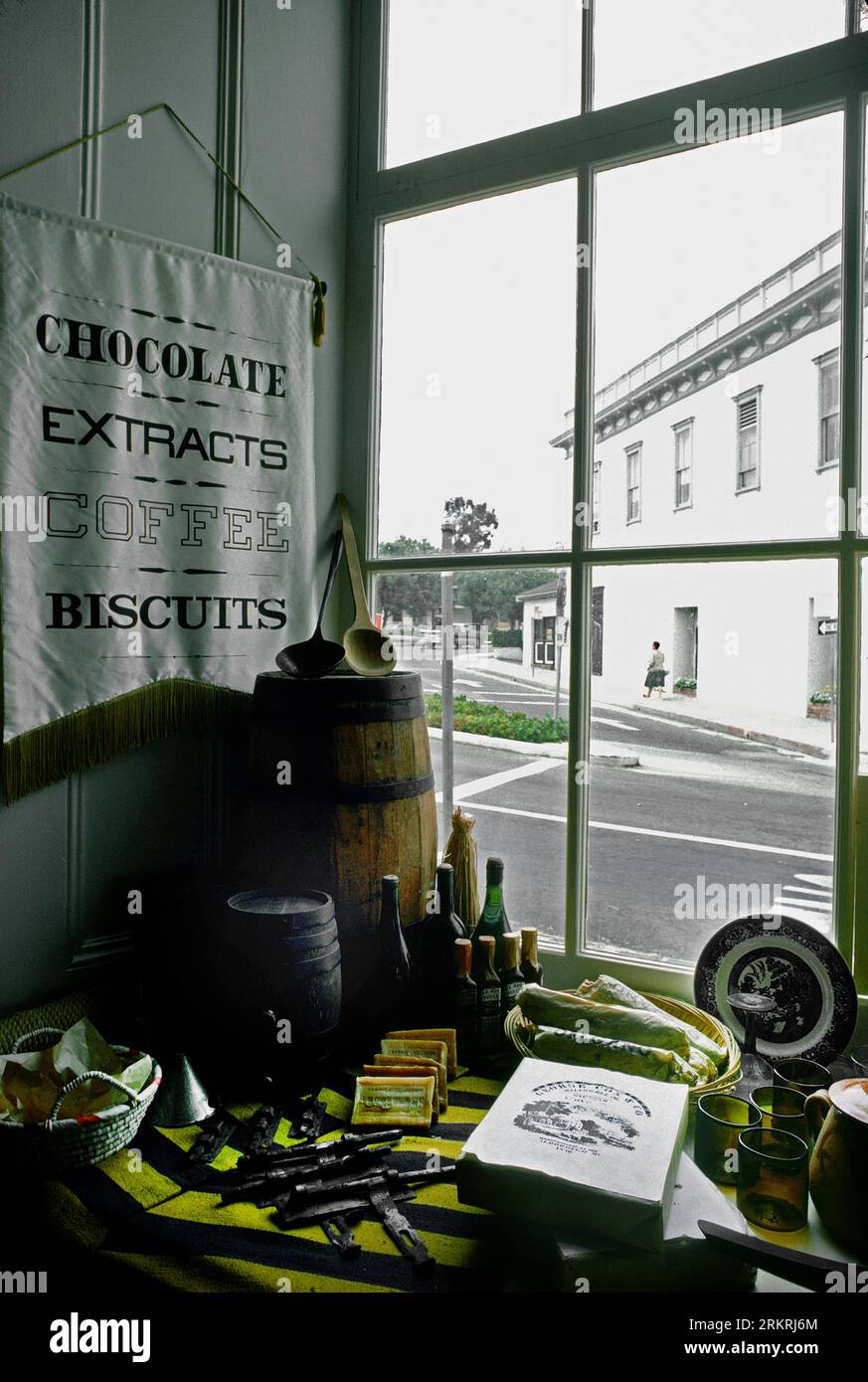 View on to the street, Colton Hall Museum, Monterey, California, site ...
