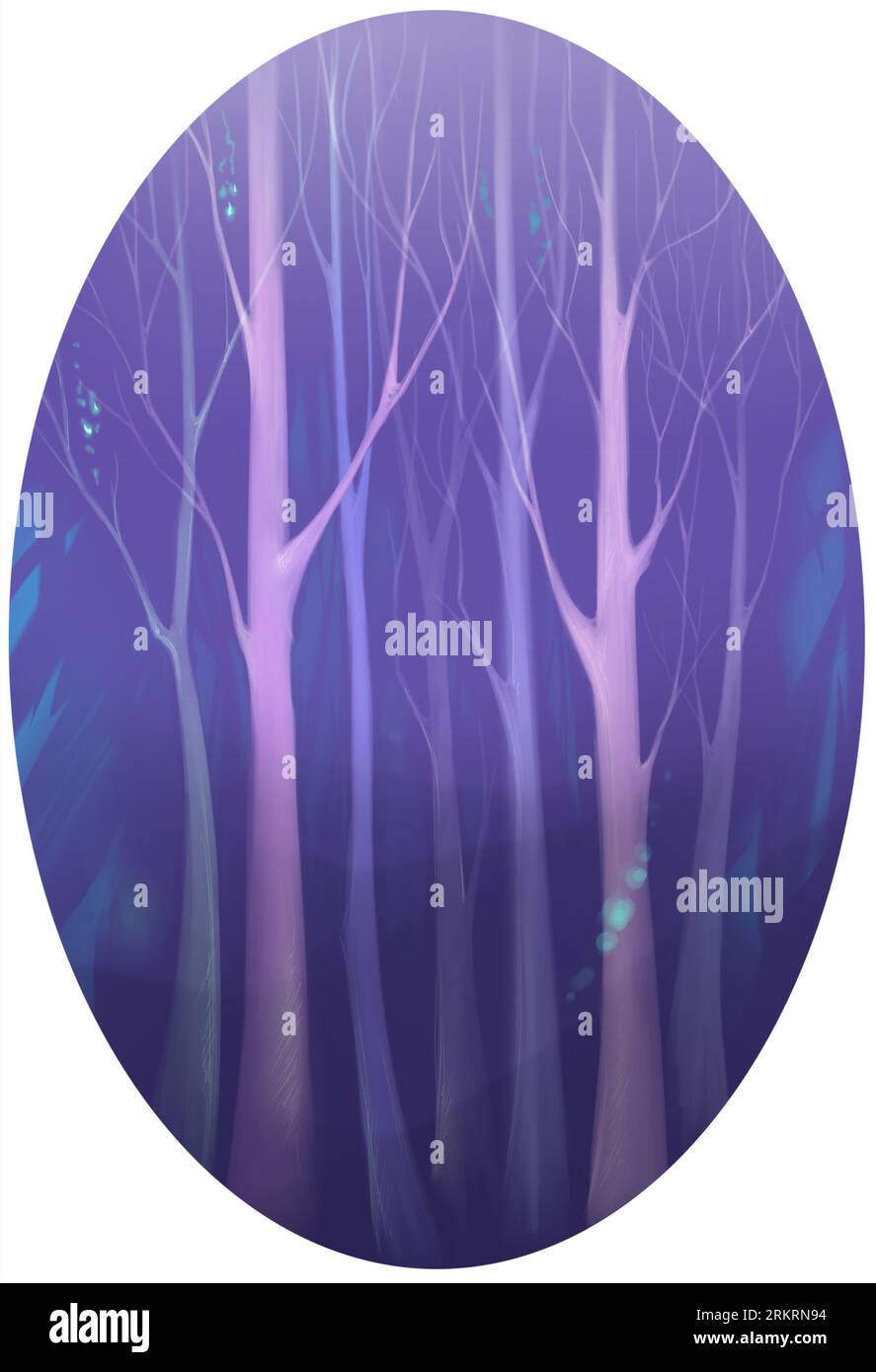 Wood fairy light background Cut Out Stock Images & Pictures - Alamy