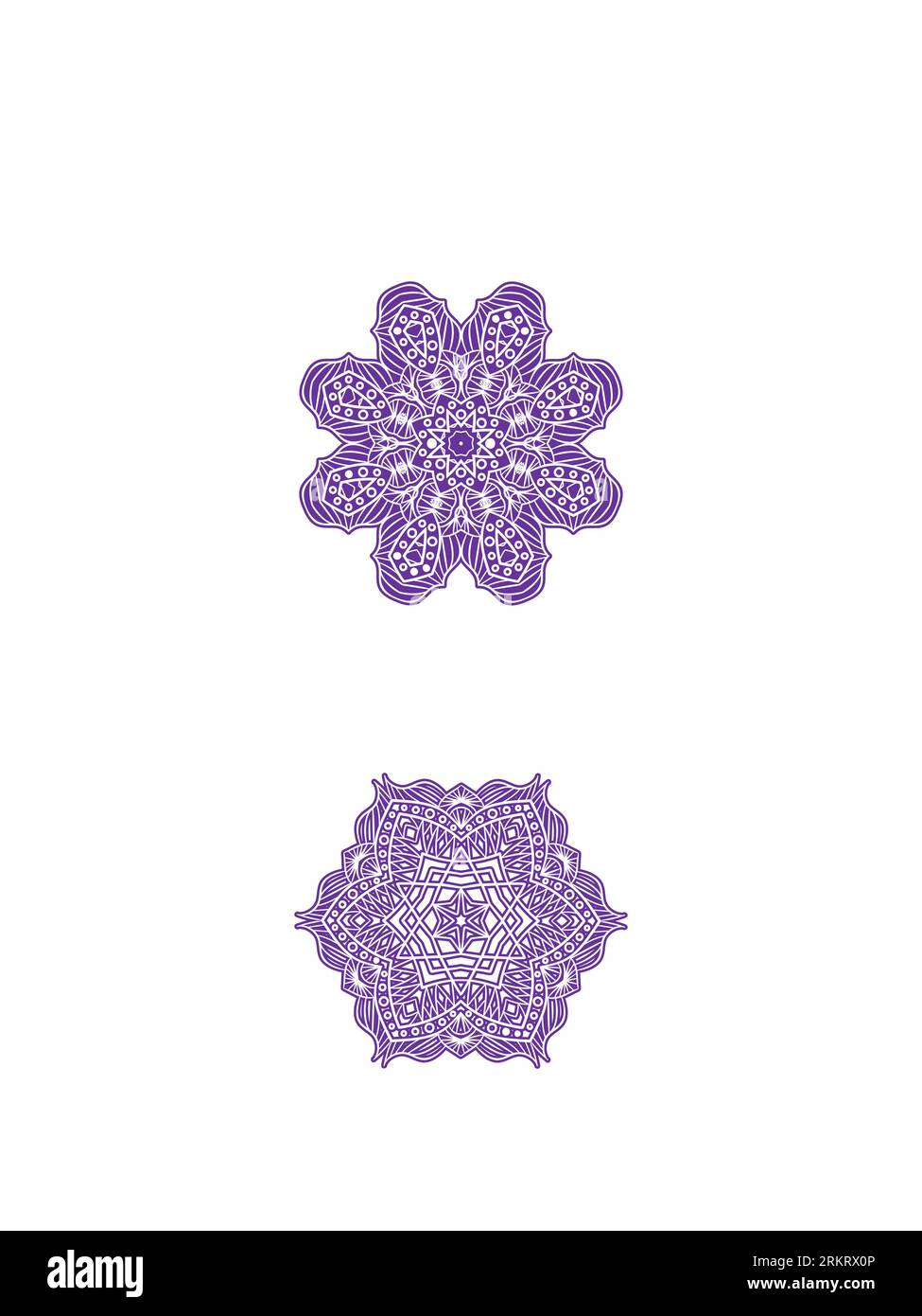 Illustration of snowflake mandalas vector design Stock Vector Image ...