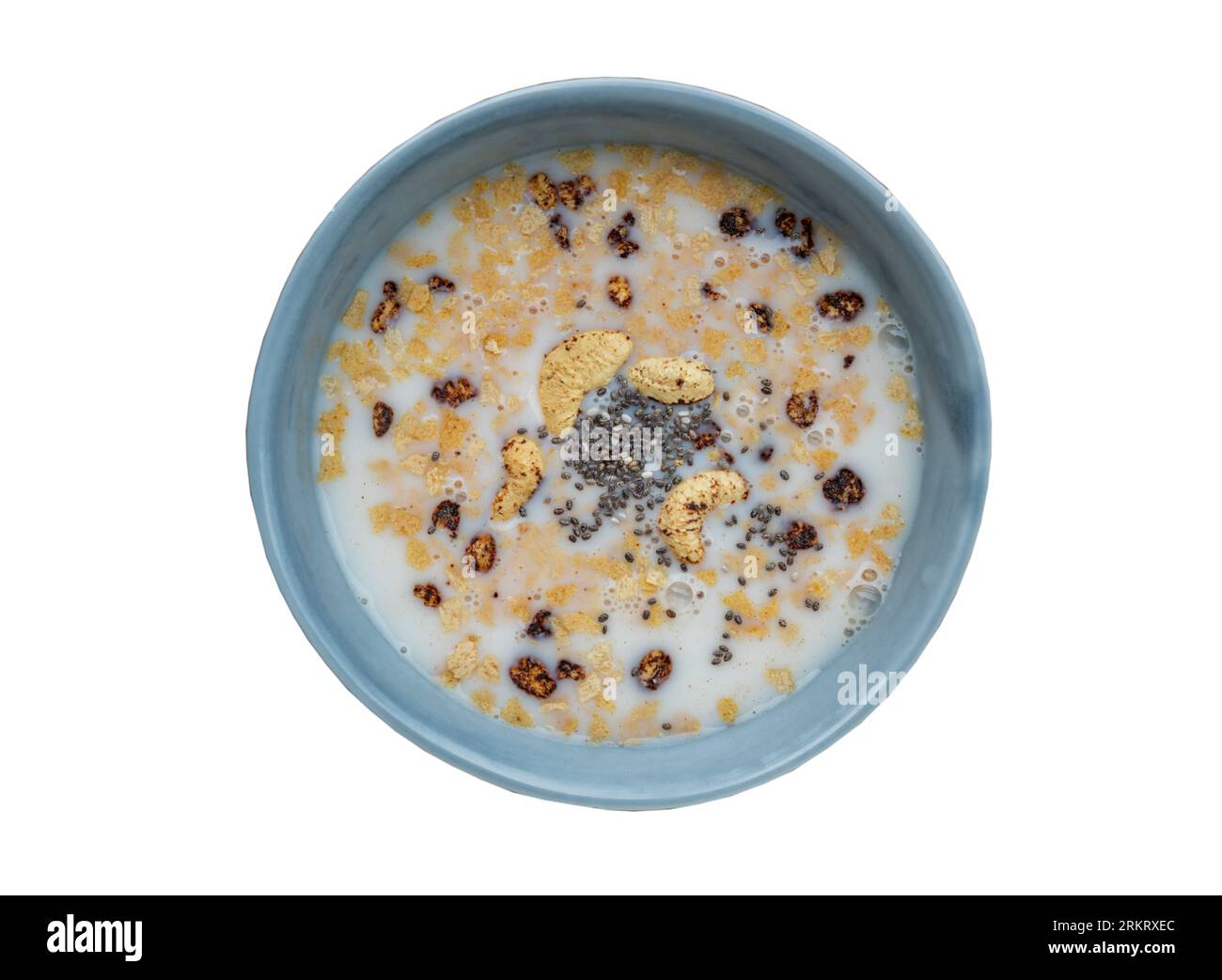 Healthy homemade malt flakes granola consists of rolled oats cashew ...