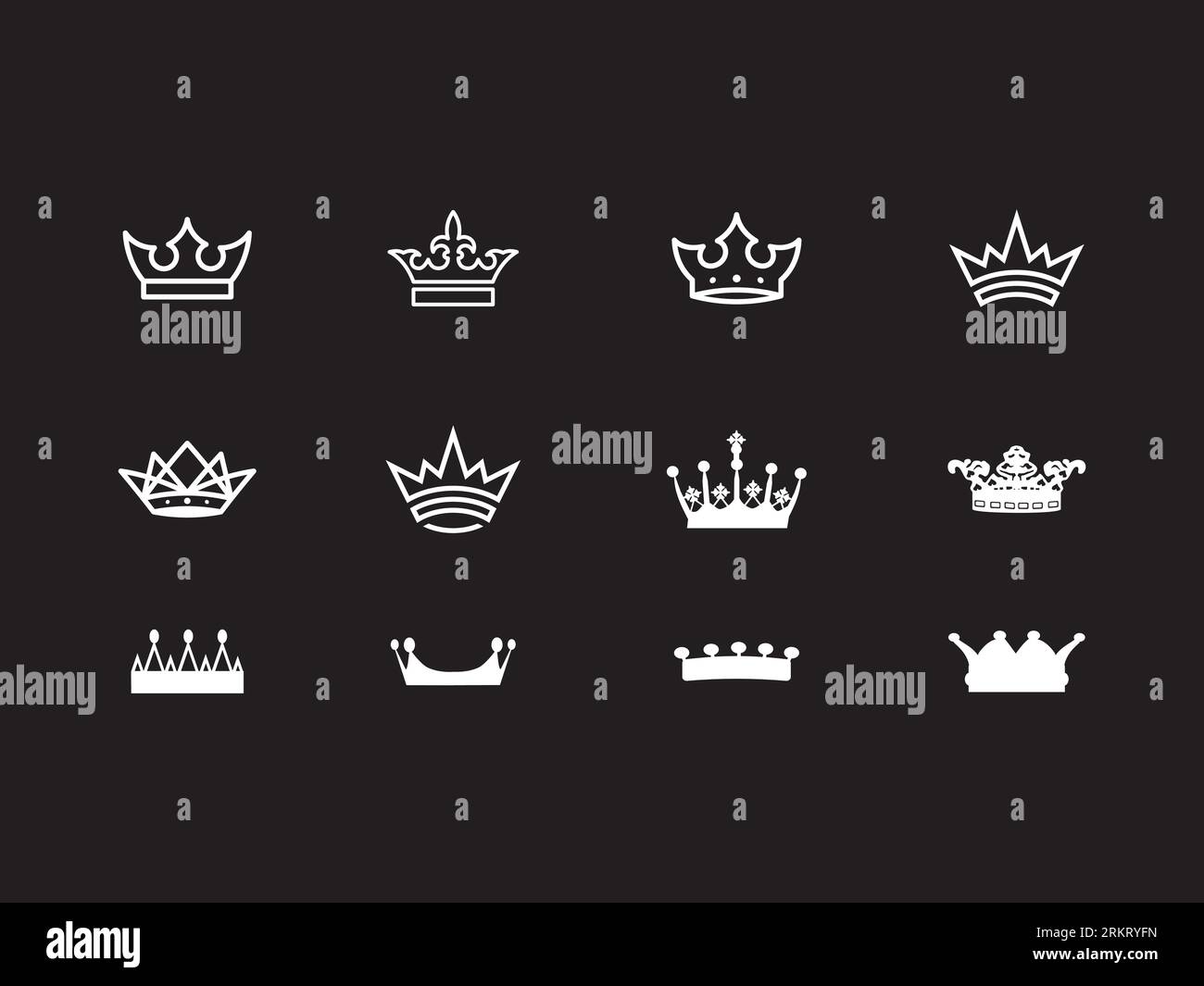 king and queen crown vector illustration Stock Vector Image & Art - Alamy