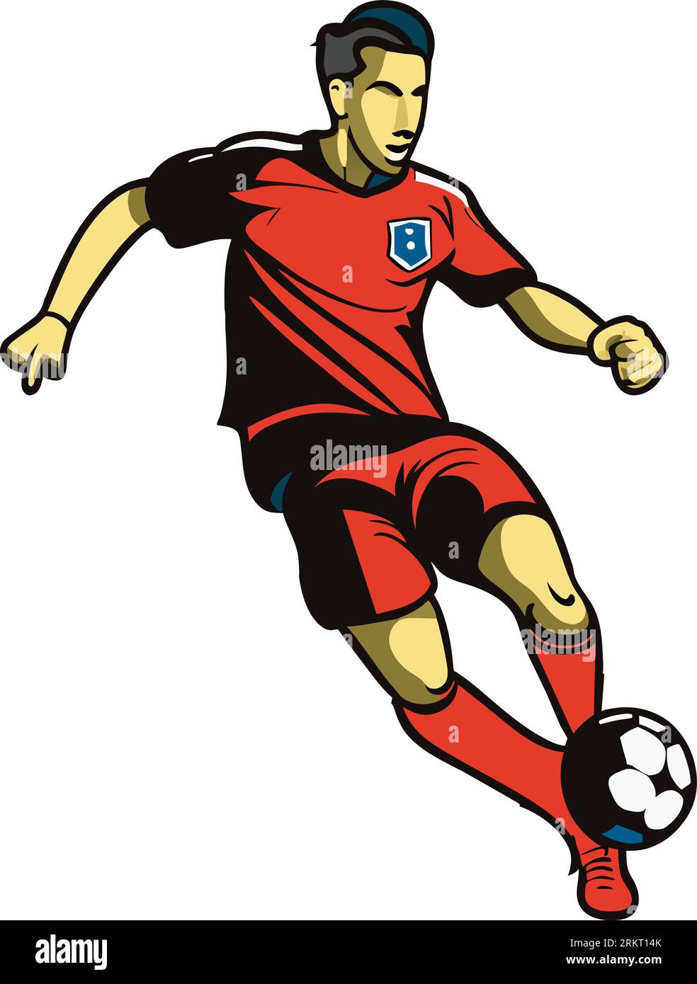 Sportsman footballer Cut Out Stock Images & Pictures - Alamy