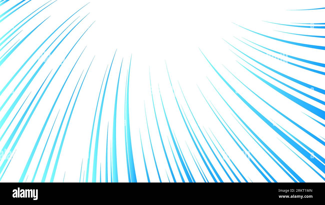 Blue gradation concentration line to focus on the top. Rectangular ...