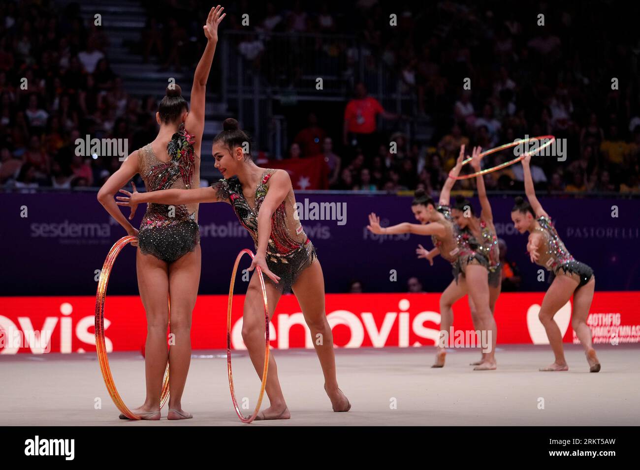 Valencia, Spain. 25th Aug, 2023. TUR - Turkiye during Rhythmic Gymnastic - World Championships ...