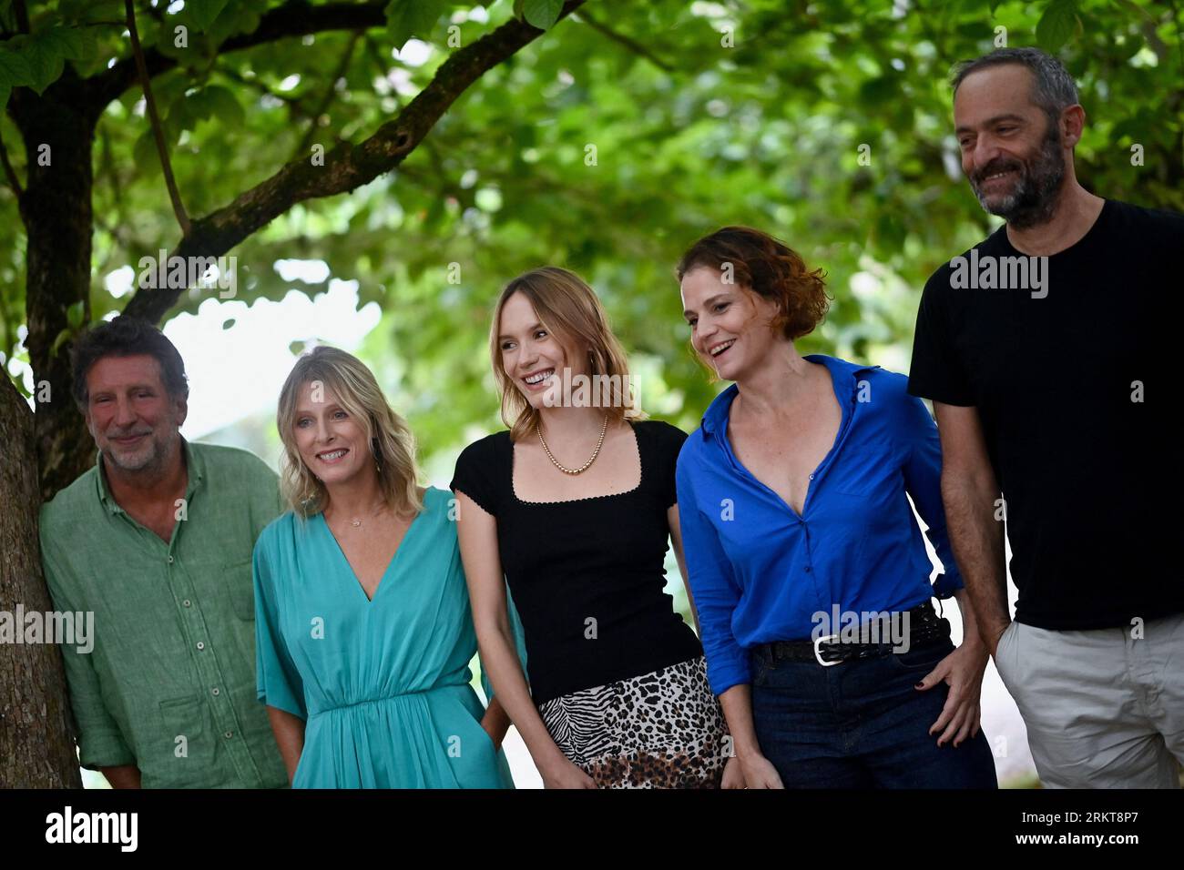 Angouleme, France. 28th Aug, 2023. Producer Michael Gentile, Karin ...