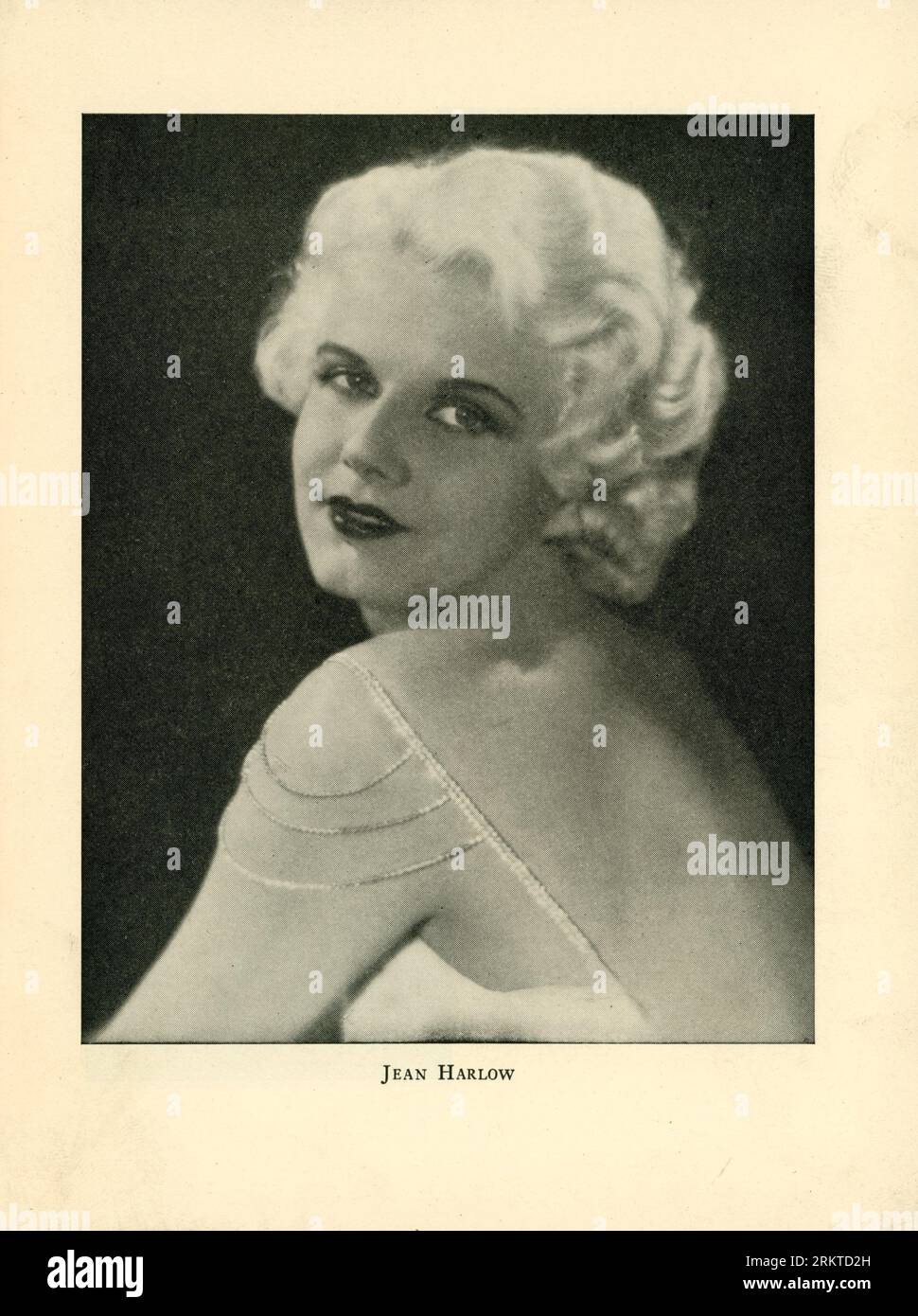 JEAN HARLOW Portrait from US Programme for HELL'S ANGELS 1930 directors ...