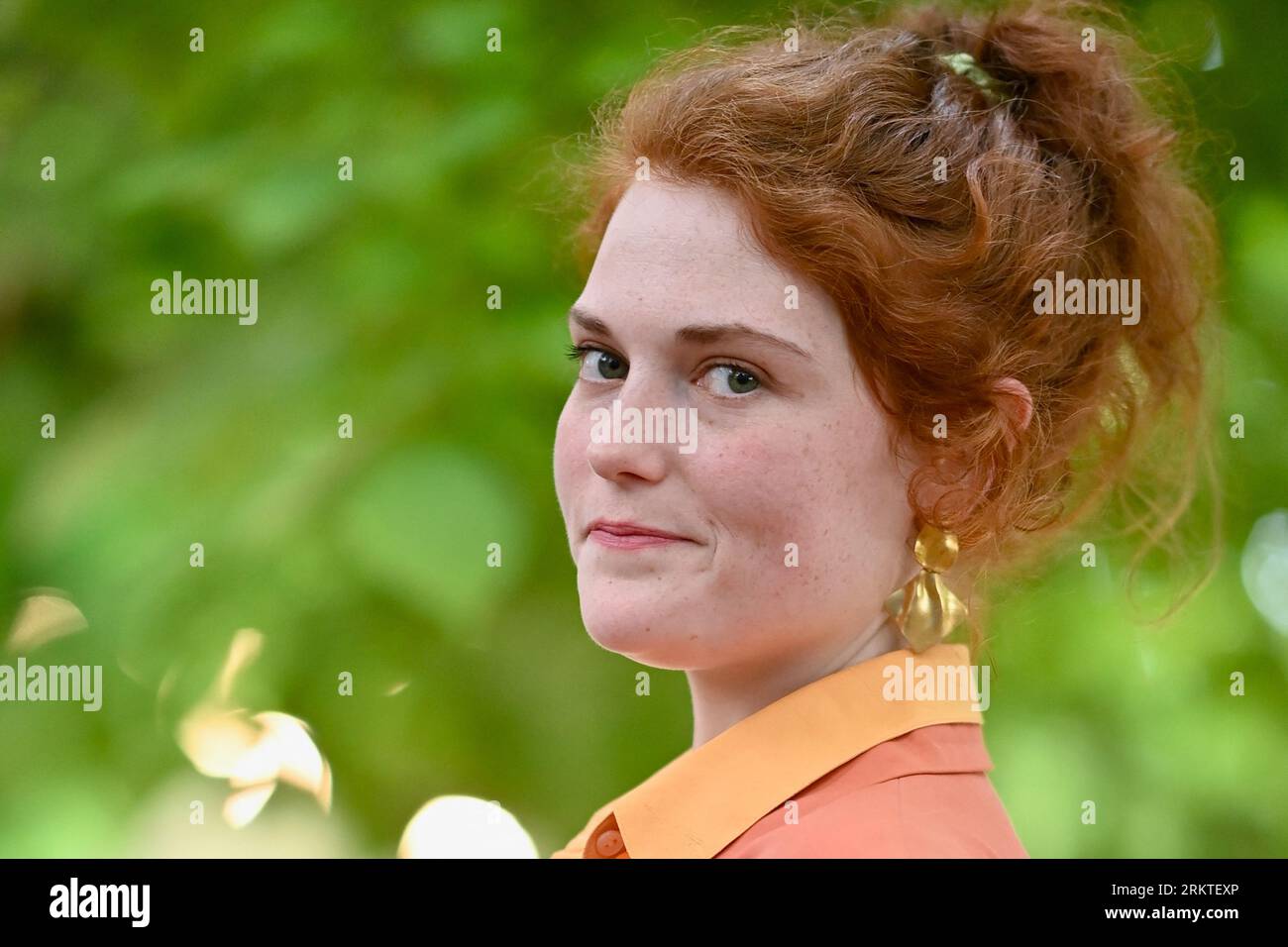 Angouleme, France. 25th Aug, 2023. Iris Bry attends the Nouveau Monde ...