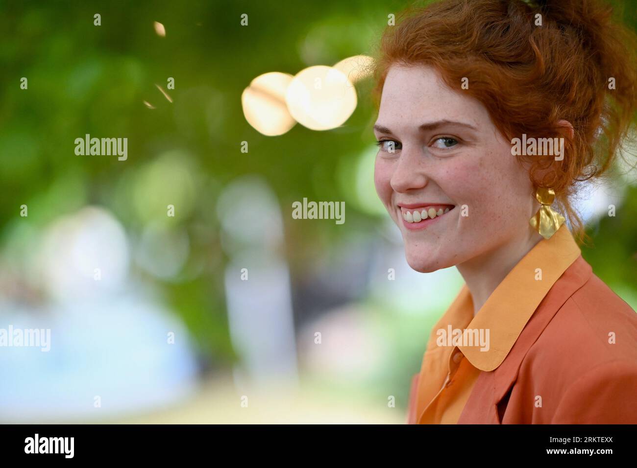 Angouleme, France. 25th Aug, 2023. Iris Bry attends the Nouveau Monde ...