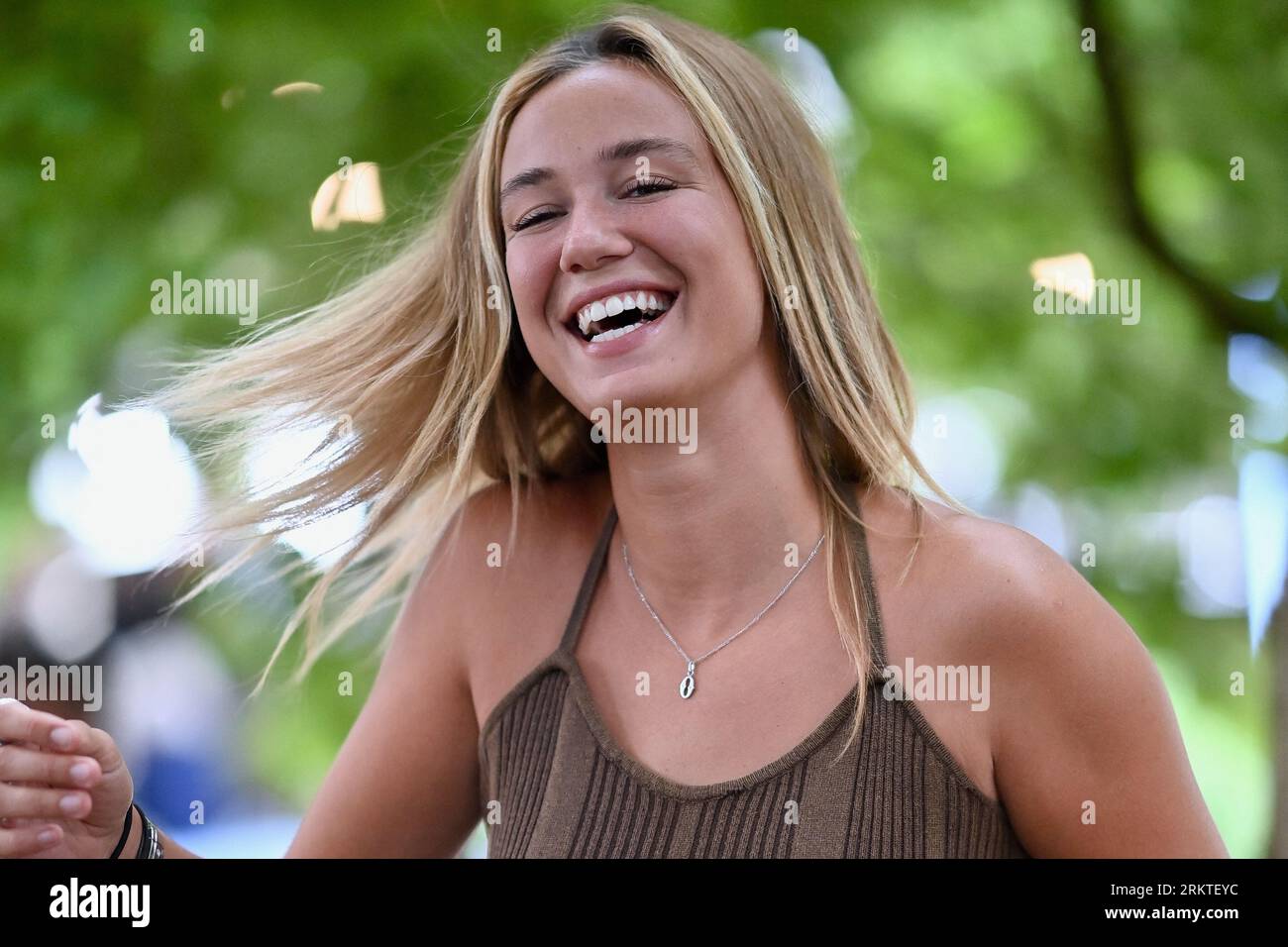 Angouleme, France. 25th Aug, 2023. Zoe Marchal attends the Nouveau ...