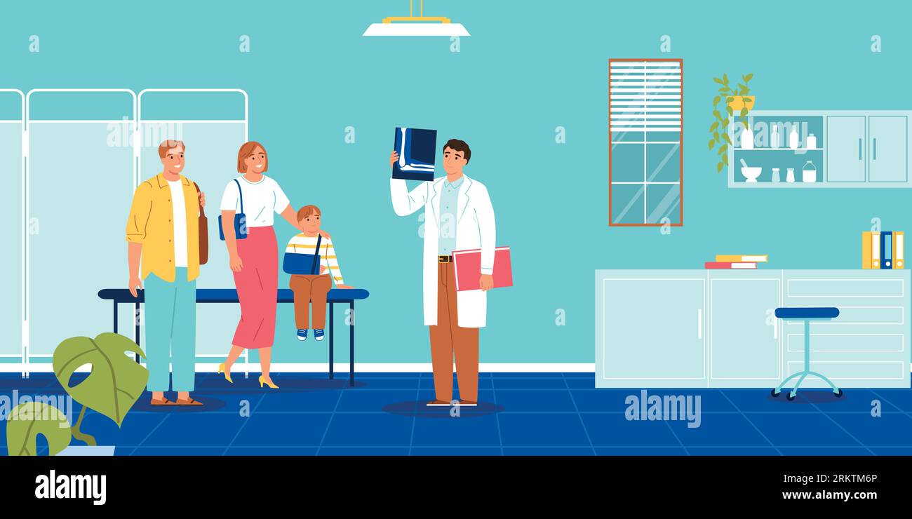 Doctor holding medical prescription patient Stock Vector Images - Alamy