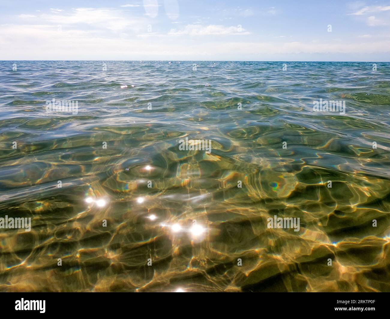 Clean water. Texture of sea water. natural background Stock Photo - Alamy