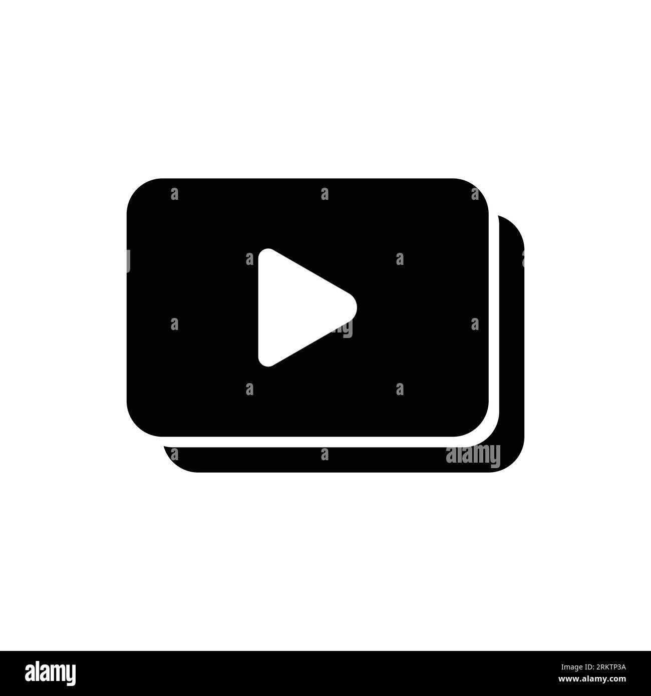 Video player icon vector illustration logo template for many purpose ...
