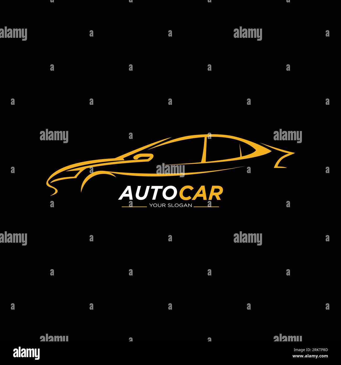 Abstract Lines Car Logo Vector. Vector illustration Stock Vector Image ...