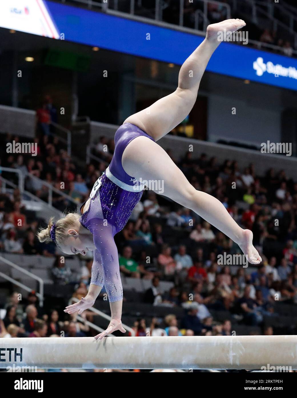 August 25, 2023, SAN JOSE, CALIFORNIA: Joscelyn Roberson (228) performs ...