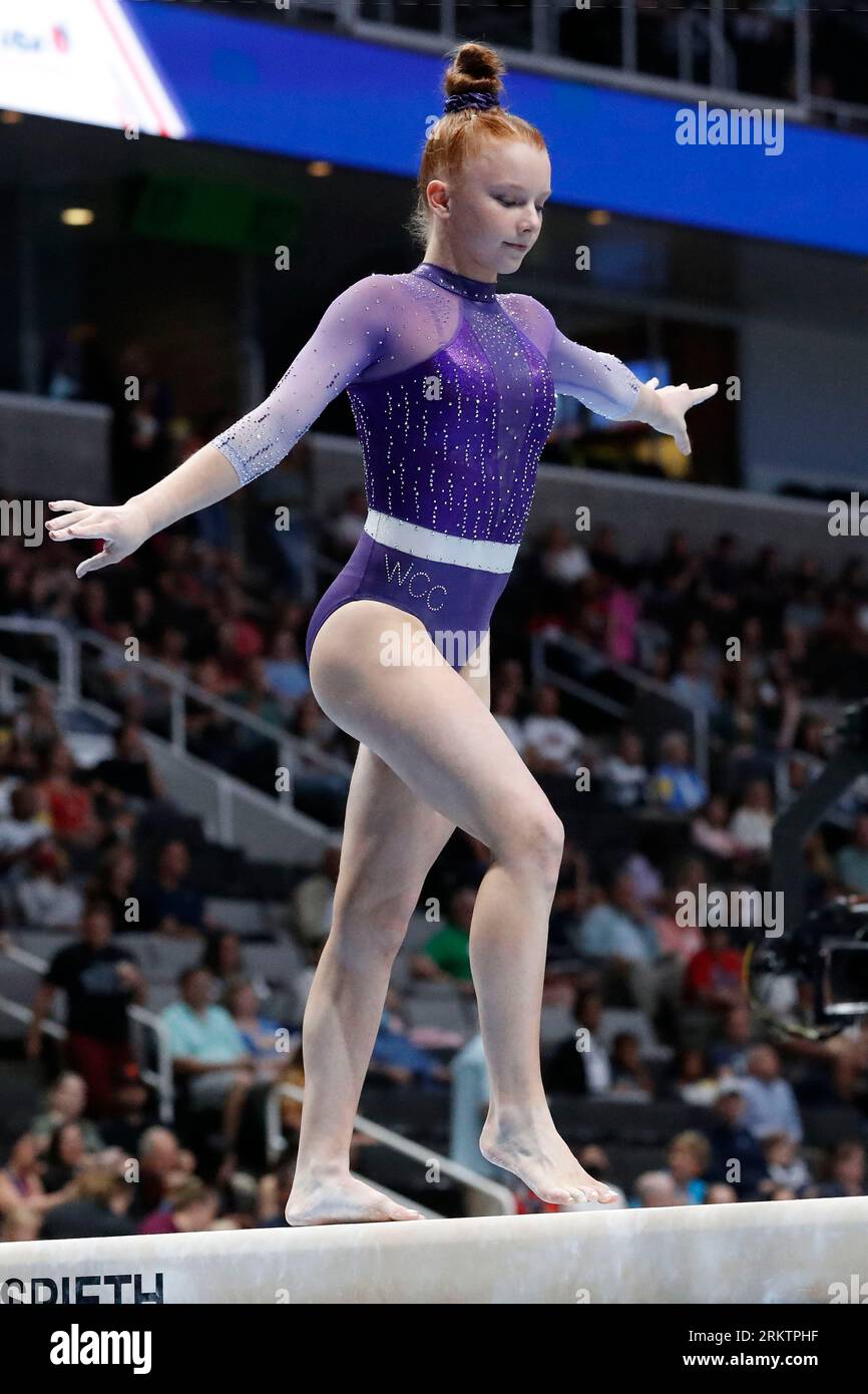 August 25, 2023, SAN JOSE, CALIFORNIA: Dulcy Caylor (225) performs on ...