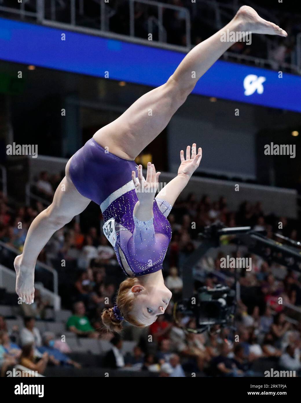 San Jose, California, USA. 25th Aug, 2023. Dulcy Caylor (225) performs ...