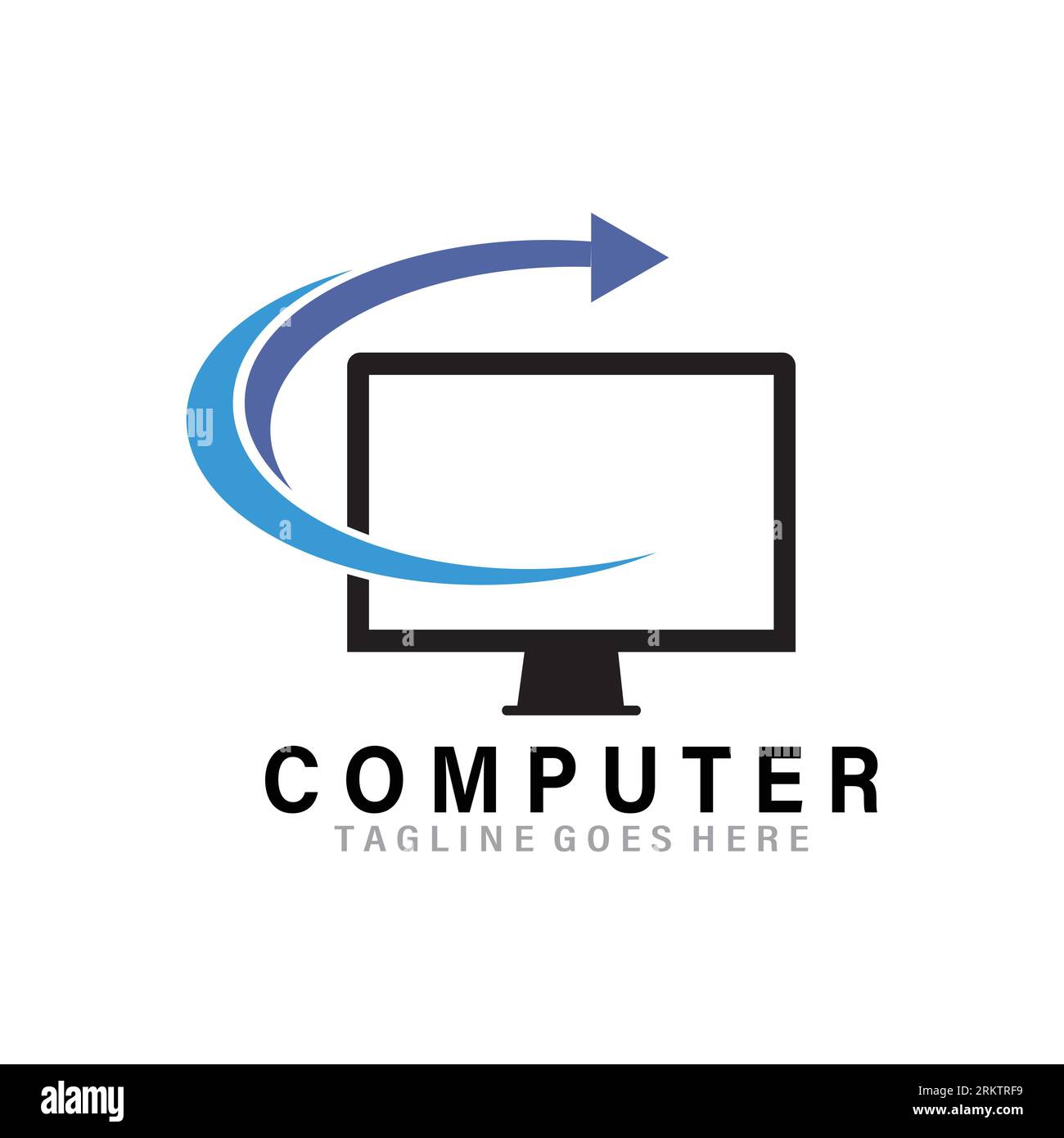 computer repair logo icon vector logo Stock Vector Image & Art - Alamy