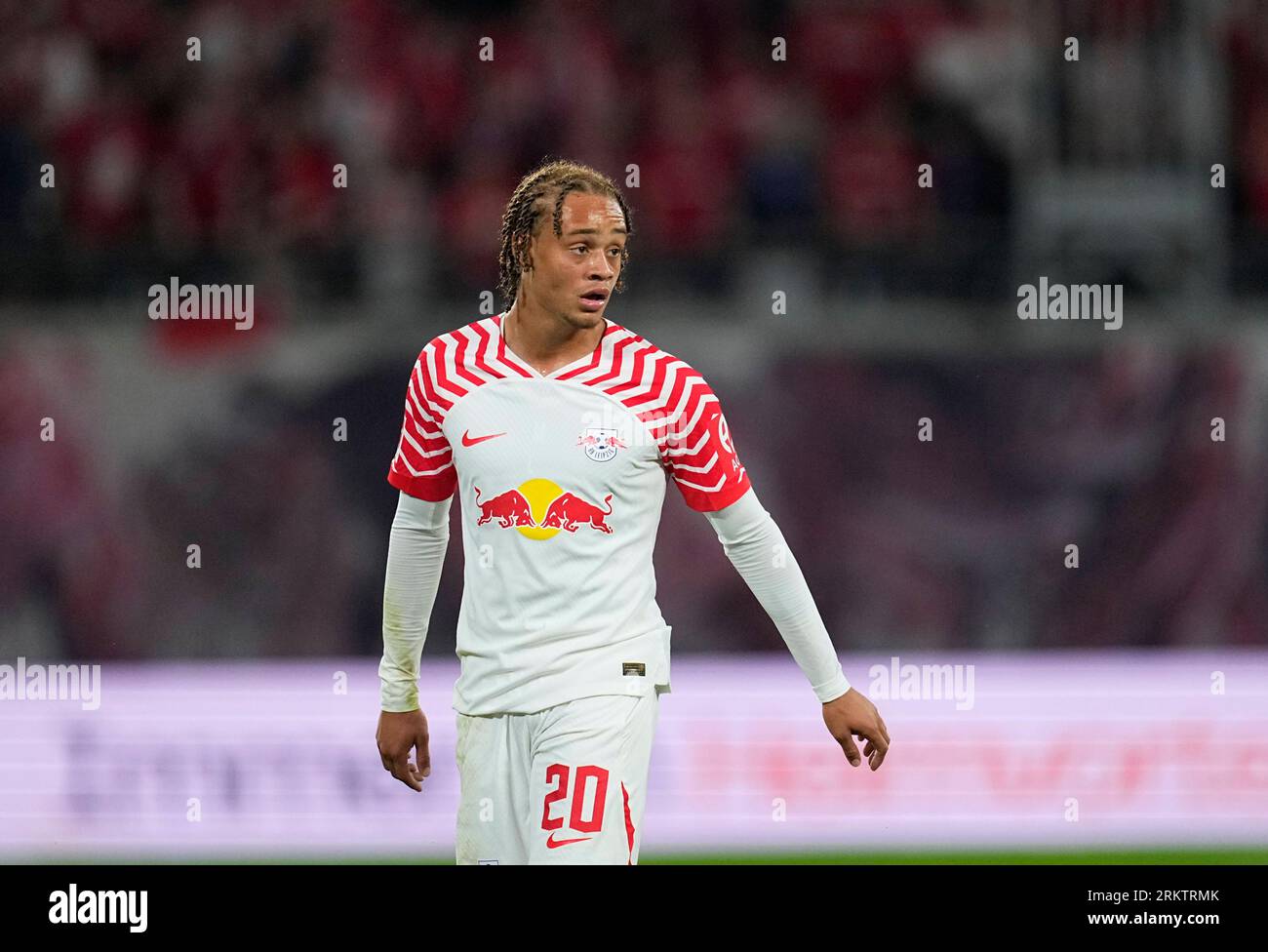 August 26 2023: Xavi Simons (RB Leipzig) looks on during a 1 ...
