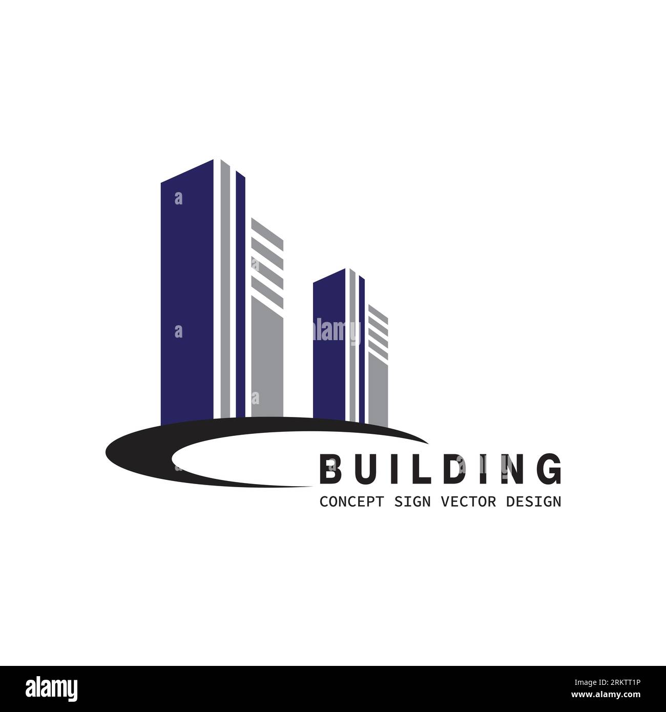 Modern city buildings, towers logo icon vector template Stock Vector ...