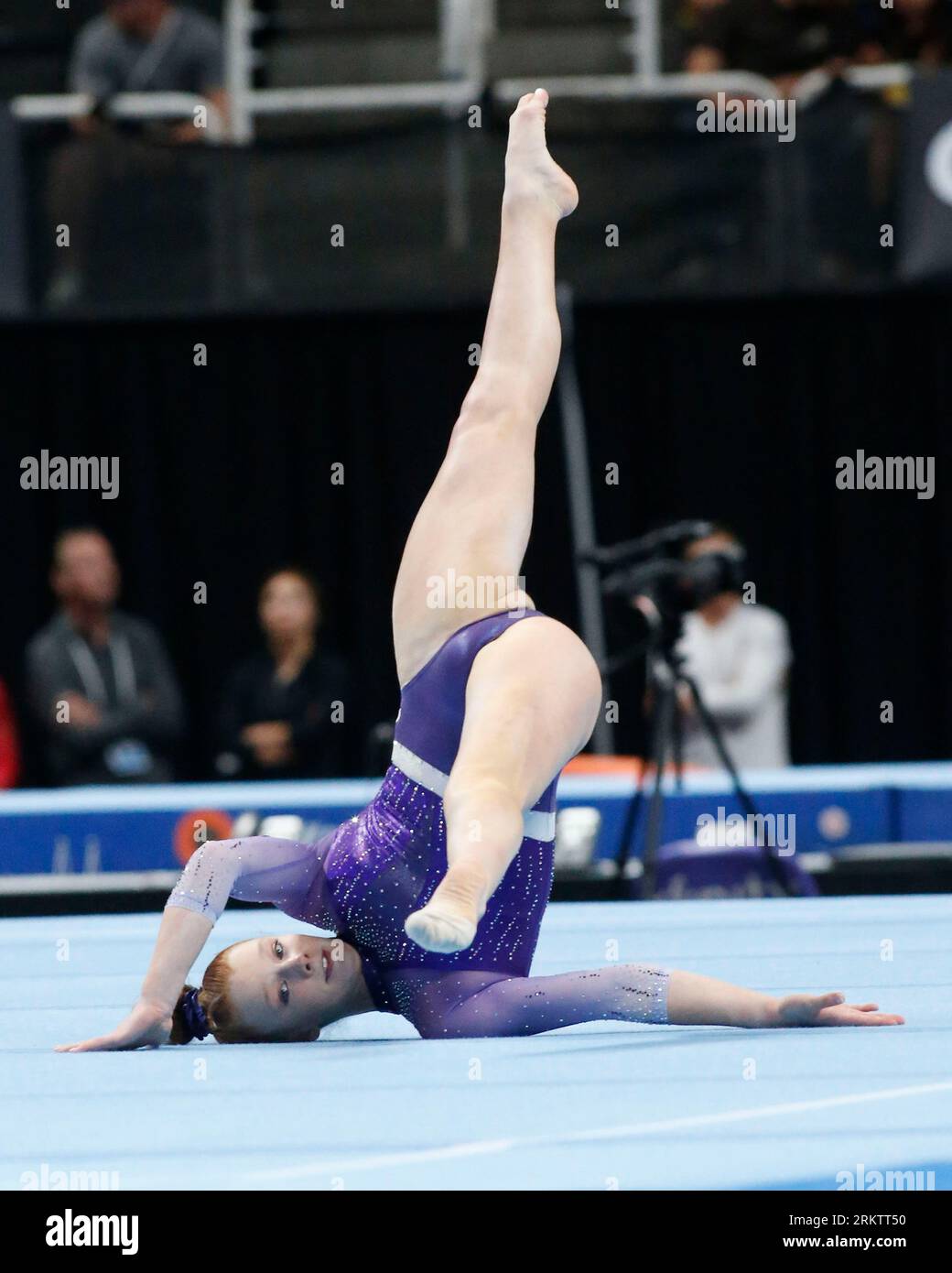 San Jose, California, USA. 25th Aug, 2023. Dulcy Caylor (225) performs ...