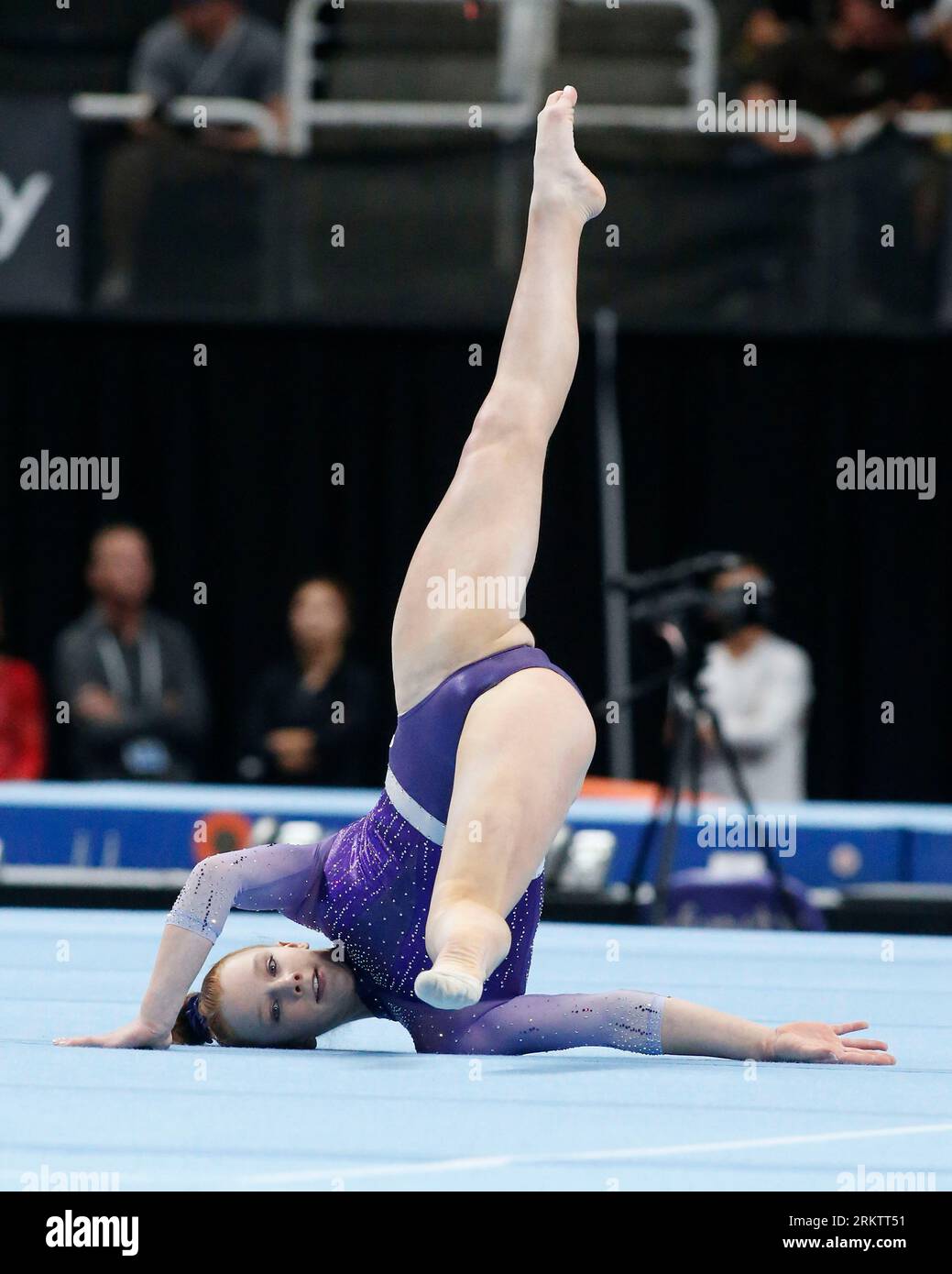 San Jose, California, USA. 25th Aug, 2023. Dulcy Caylor (225) performs ...