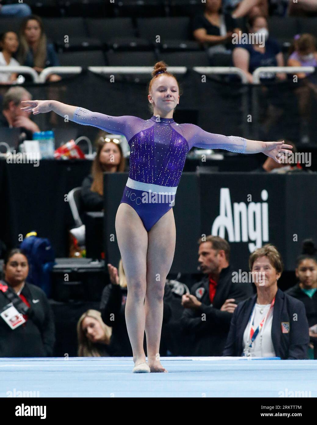 August 25, 2023, SAN JOSE, CALIFORNIA: Dulcy Caylor (225) performs on ...