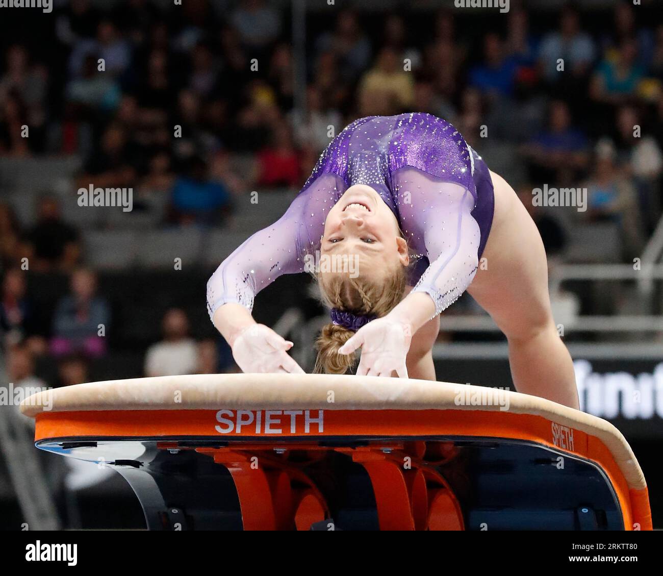 August 25, 2023, SAN JOSE, CALIFORNIA: Joscelyn Roberson (228) performs ...