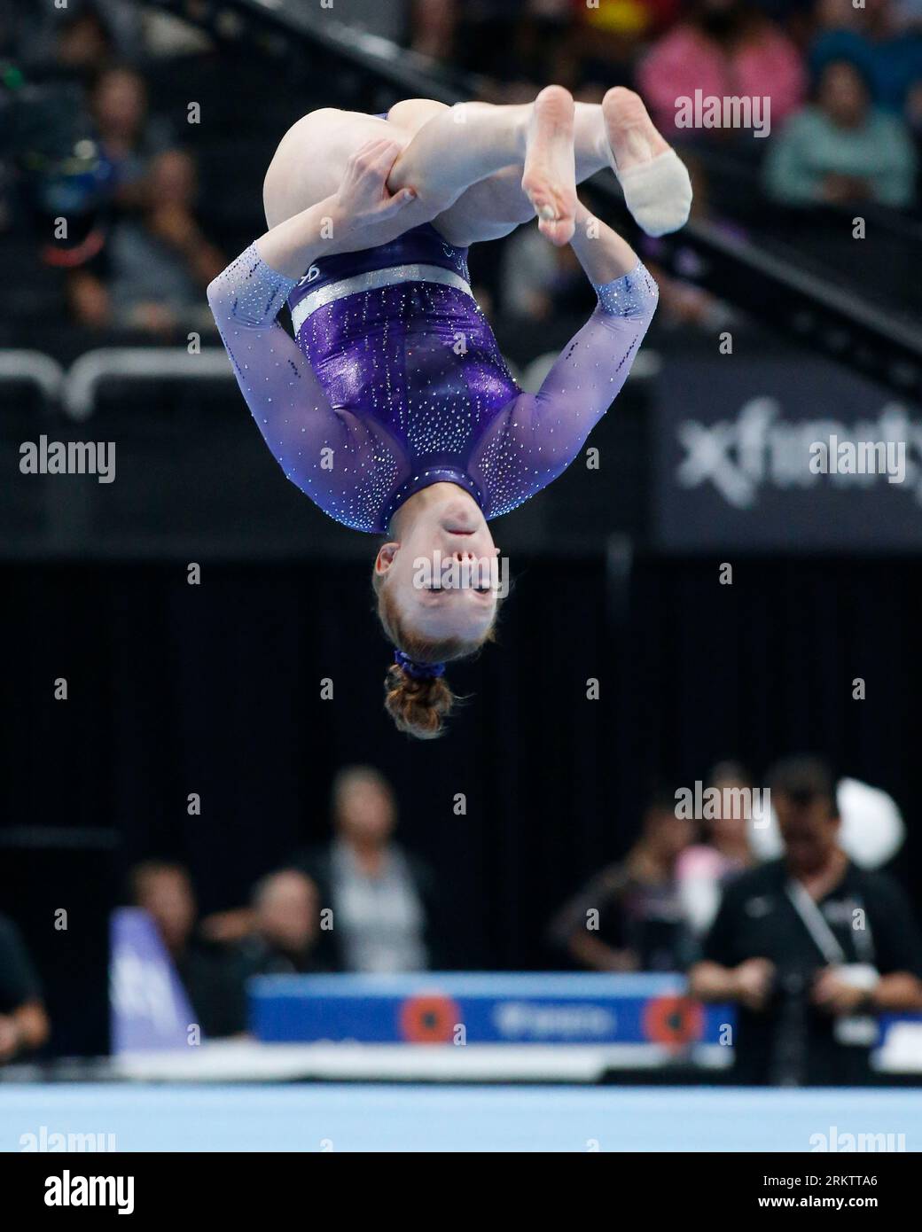 San Jose, California, USA. 25th Aug, 2023. Dulcy Caylor (225) performs ...