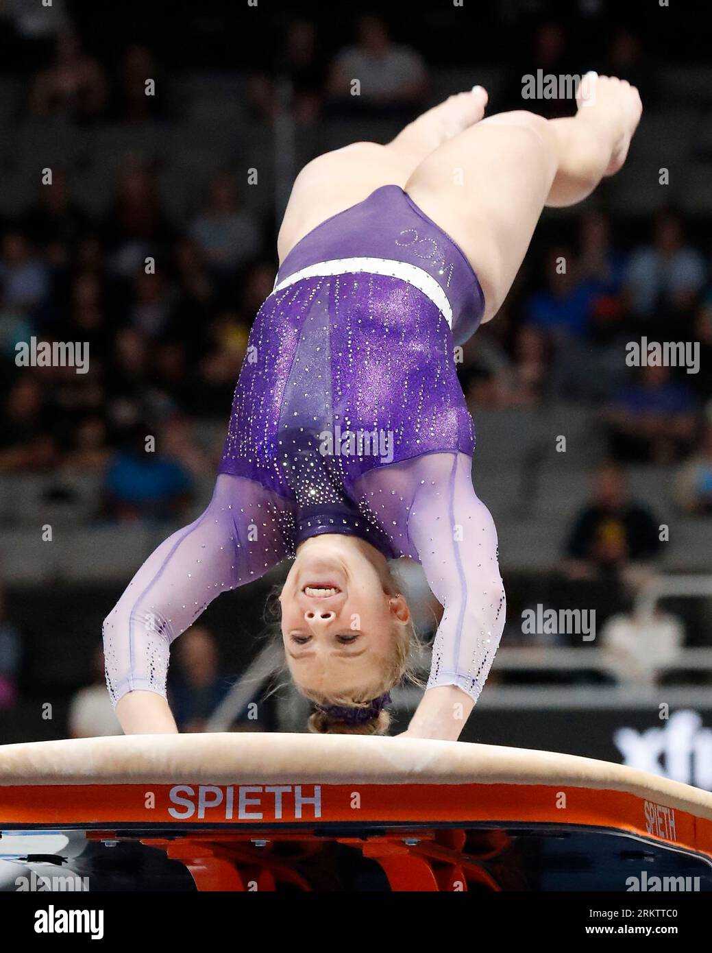 August 25, 2023, SAN JOSE, CALIFORNIA: Joscelyn Roberson (228) performs ...
