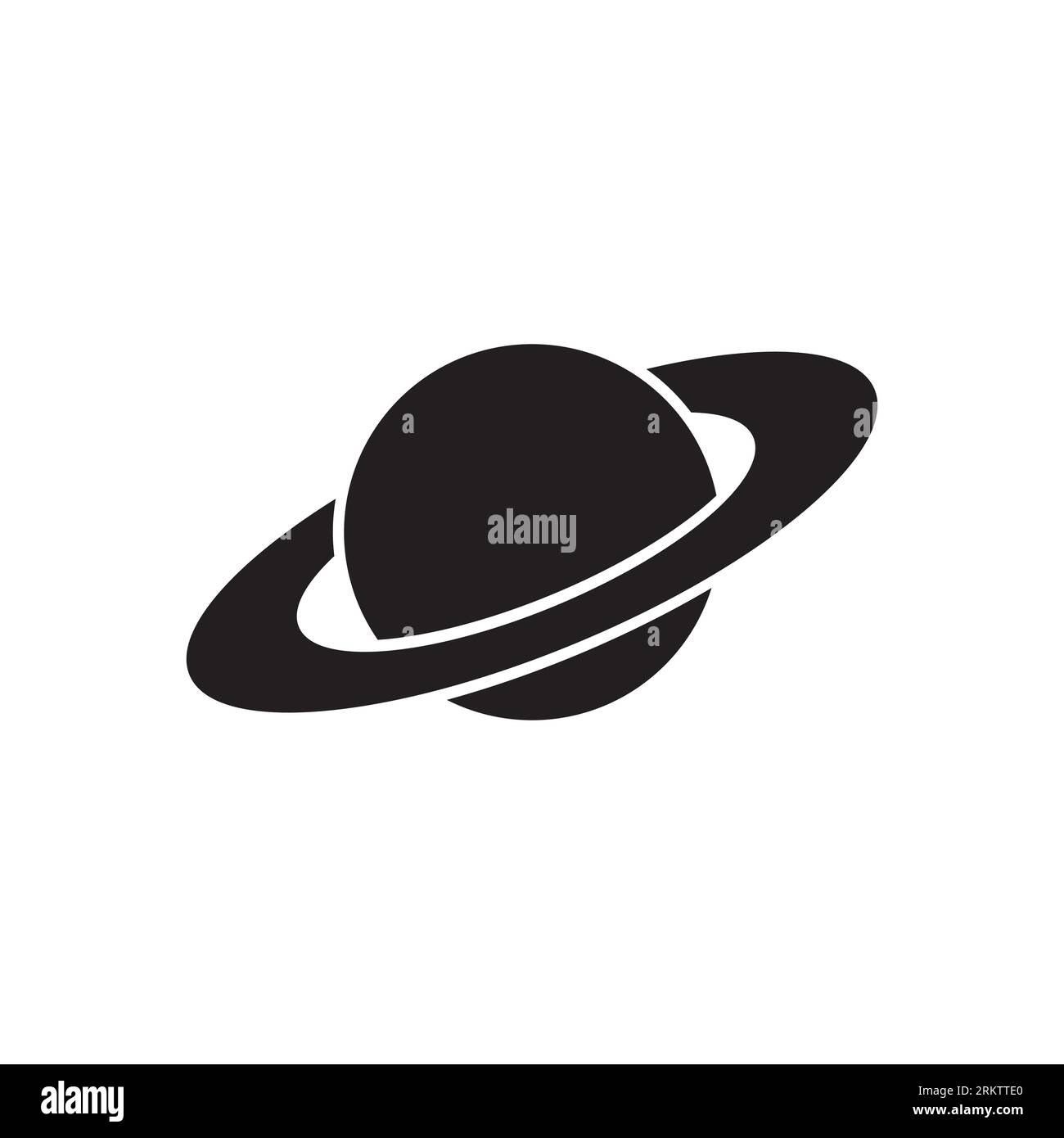 Saturn icon in flat style. Planet isolated on white isolated background ... Saturn icon in flat style. Planet isolated on white isolated background ...