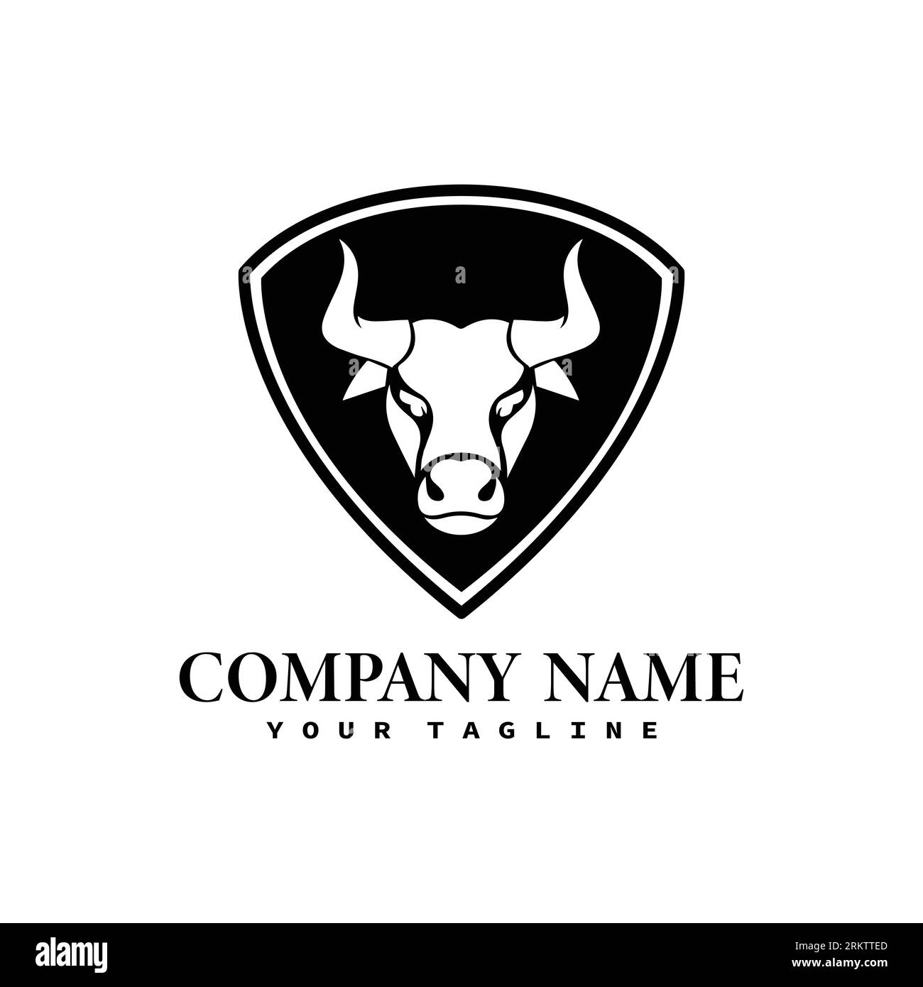 creative Buffalo head design logo ideas on a white background become a ...