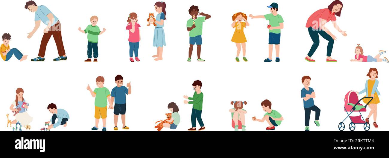 Bad behaviour kids Stock Vector Images - Alamy