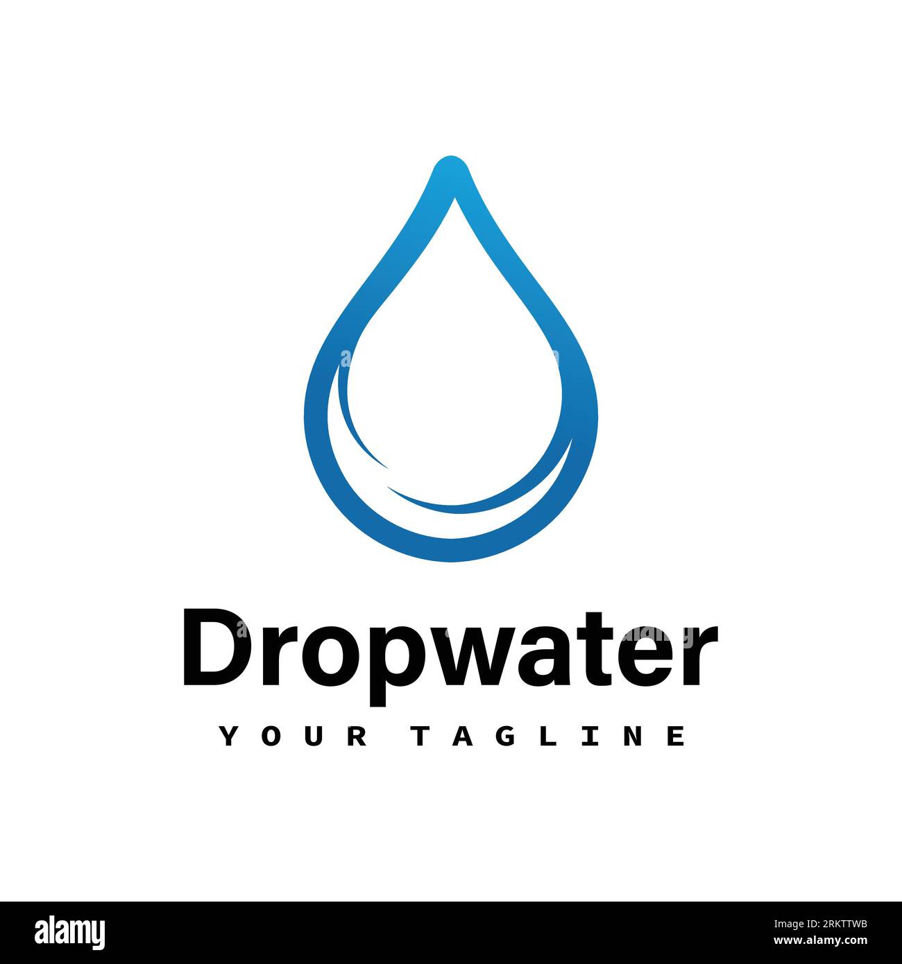 Creative Drop Water Concept Logo Design Template Stock Vector Image ...