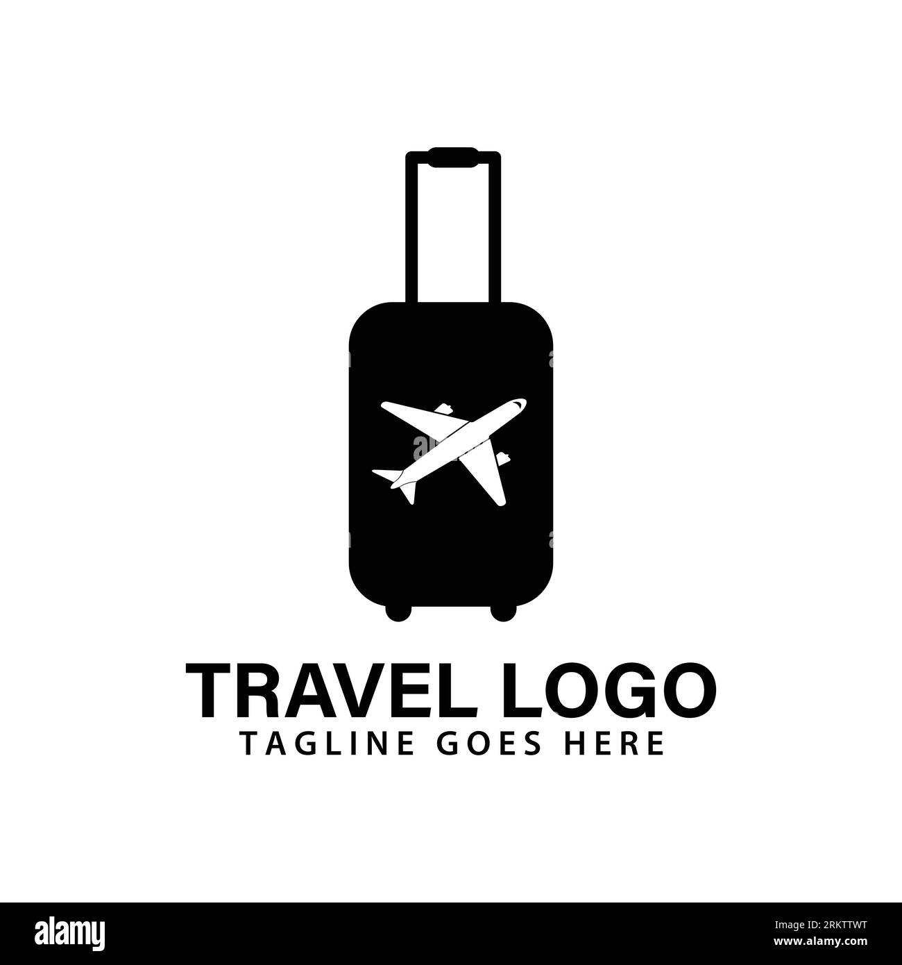 Travel logo, holidays, tourism, business trip company logo design. bag ...