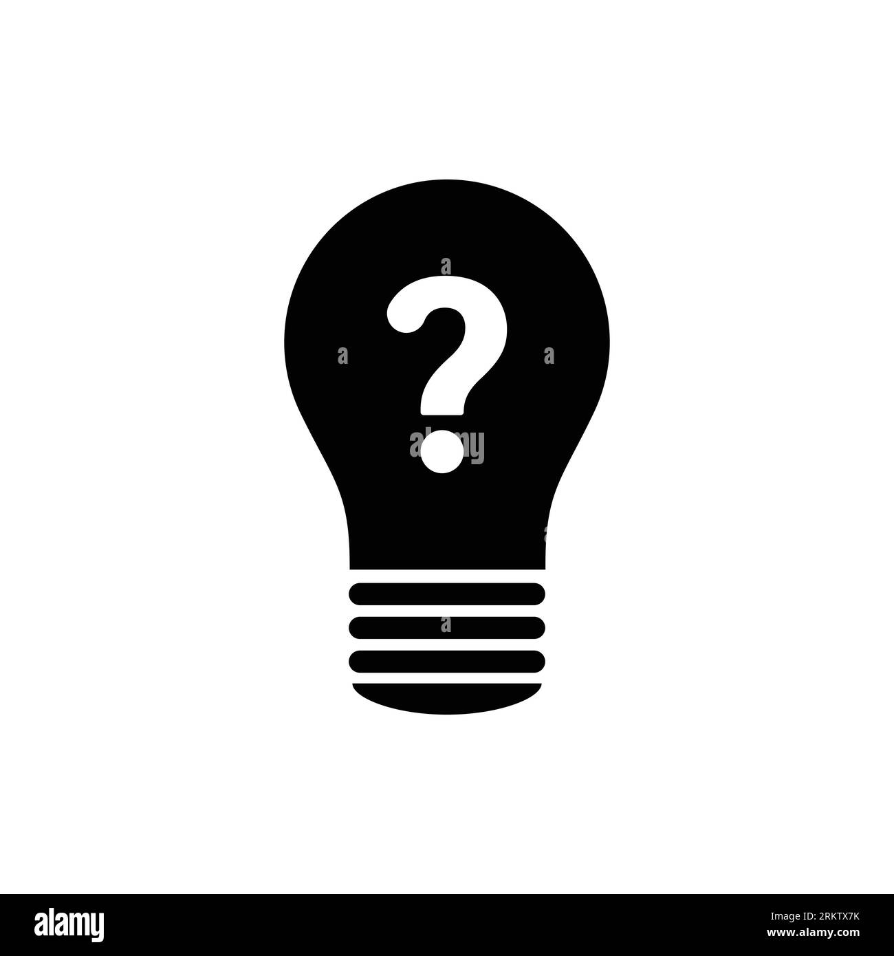 Light bulb question mark inside hi-res stock photography and images - Alamy