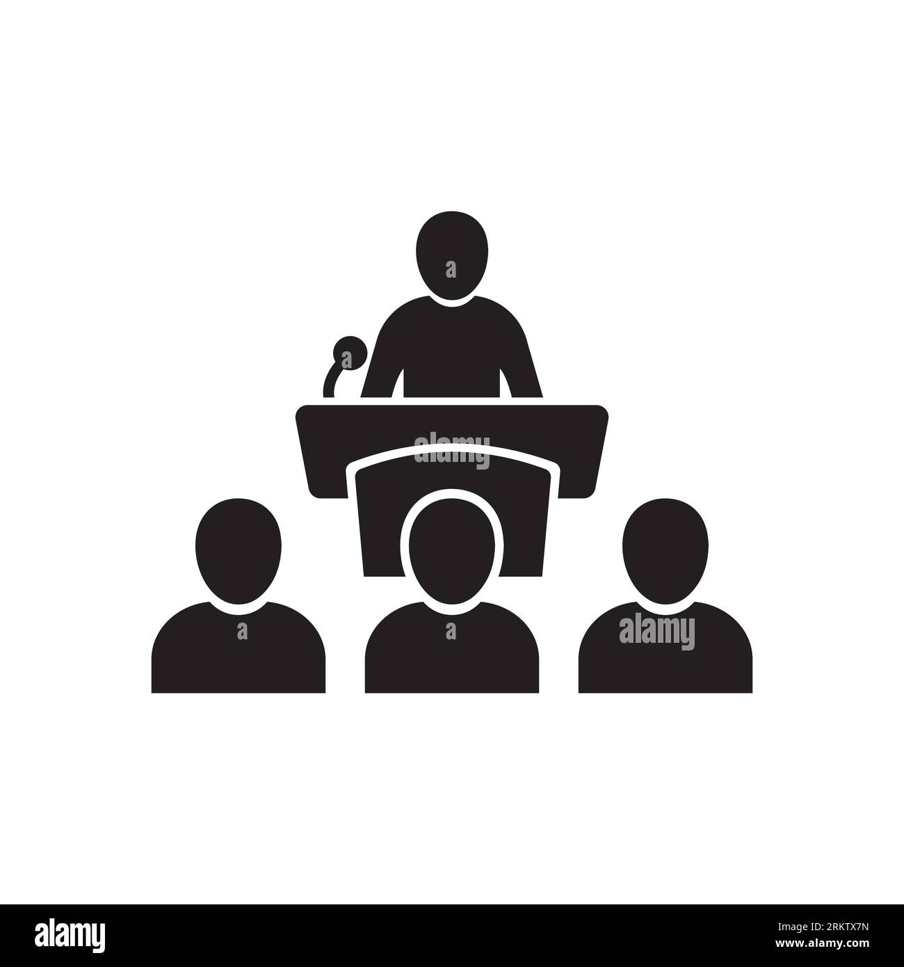 Speech icon. Vector icon isolated on white background Stock Vector ...