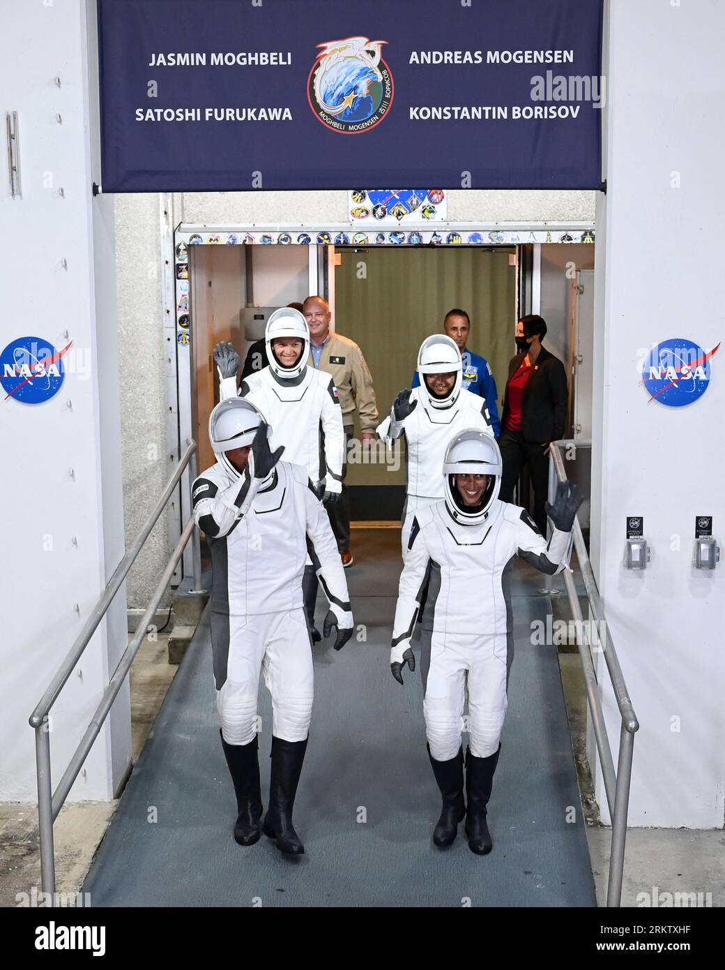 The Nasa Spacex Crew 7 Members Esa Astronaut Andreas Morgensen Nasa