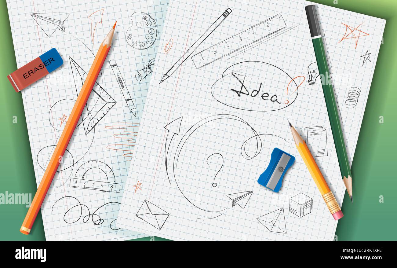 Marking school work Stock Vector Images - Alamy