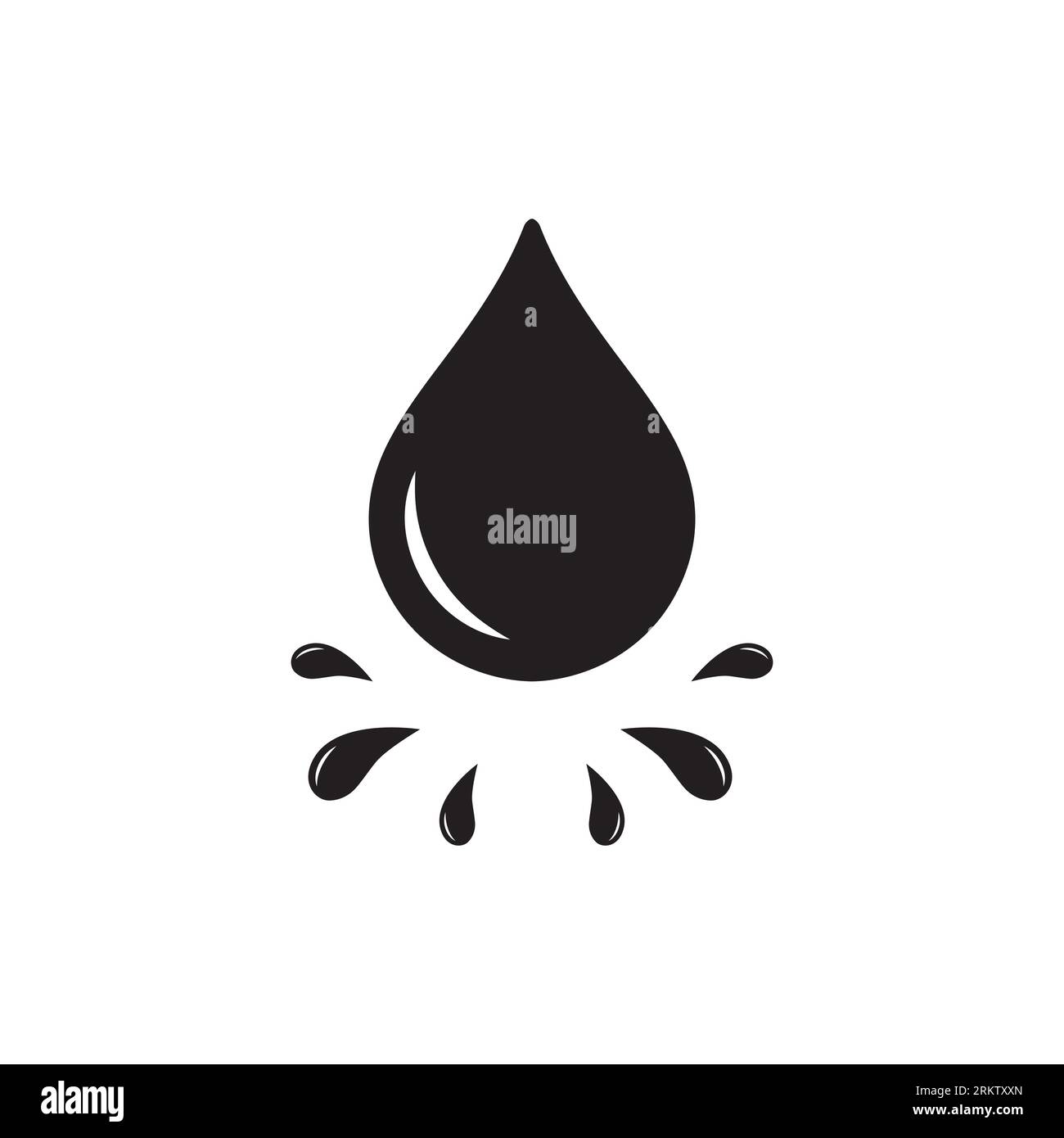 Drop icon vector . Flat icon water drop symbol Stock Vector Image & Art - Alamy