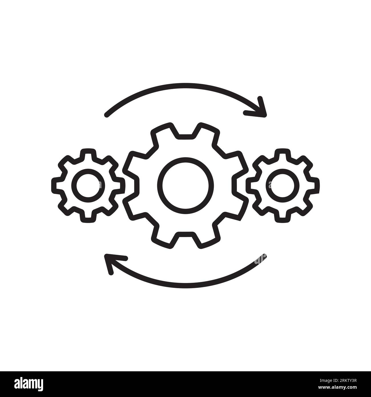 Operation line icon design. Process icon in modern line style design ... Operation line icon design. Process icon in modern line style design ...