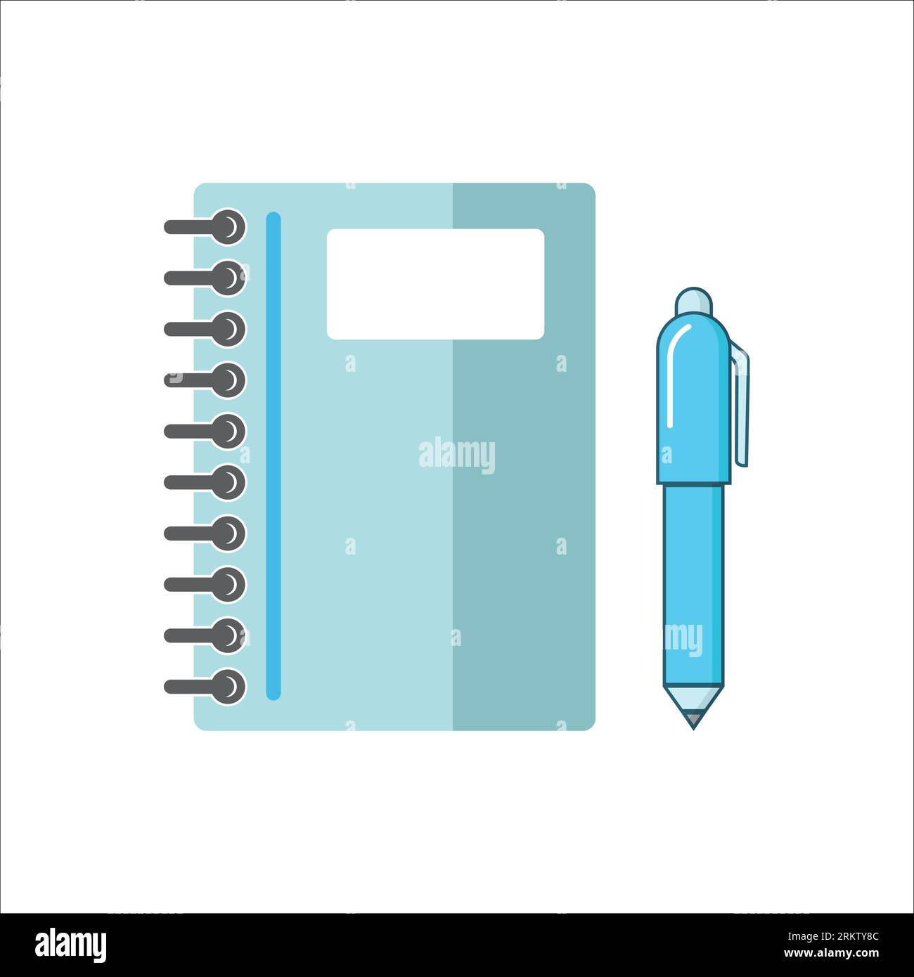 Notebook ballpoint pen isolated Stock Vector Images - Alamy