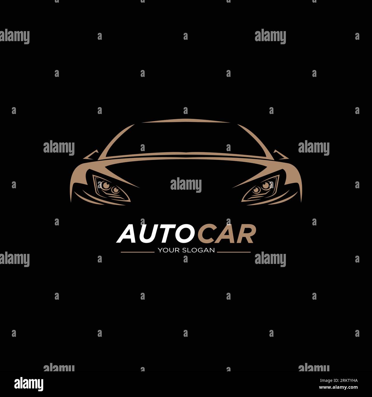 Abstract Lines Car Logo Vector. Vector illustration Stock Vector Image ...